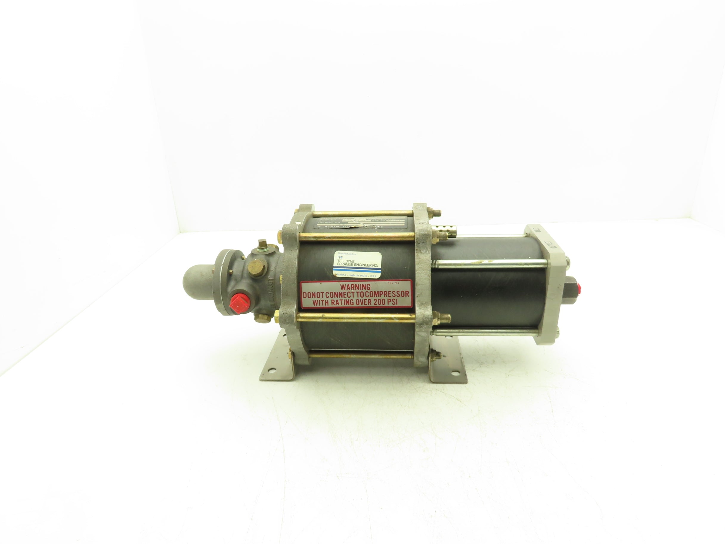 Sprague S-86-JN-2 Gas Booster Pump Air Operated 2:1 Ratio 22 SCFM 1/2 ...