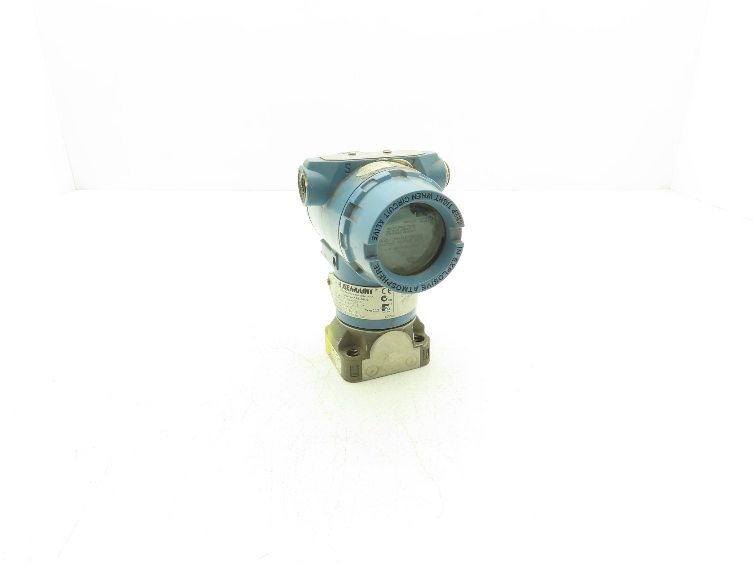 Rosemount 3051CD2F02A1AS5Q4A0190 Pressure Transmitter 3626 PSI 0-120 I ...