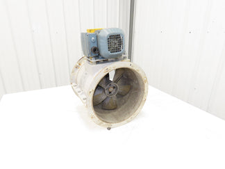 Fulta Electric DBRO3M236 Tube Axial Blower Duct Fan 12" 1000 CFM 0.5kw ...