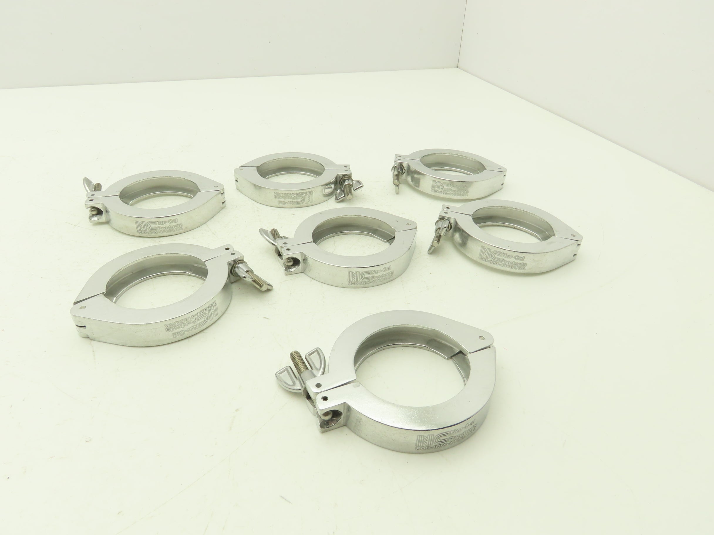 Nor-Cal NW-50-CP Aluminum Wing Nut Clamp for DN 50 ISO-KF Flange Lot o ...