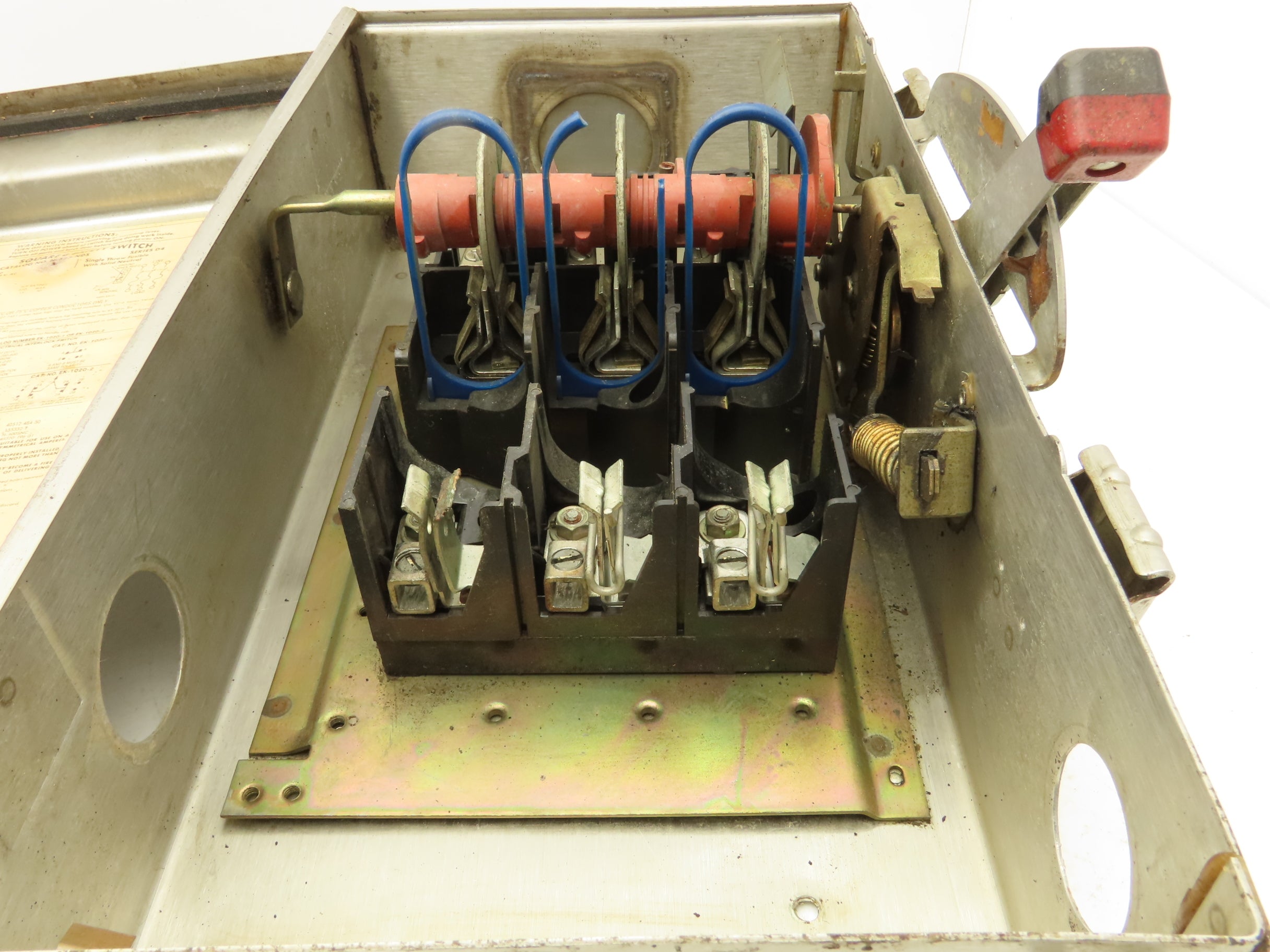 Square D H323-NDS Safety Disconnect Switch 100 Amp 240V 3Pole Stainles ...