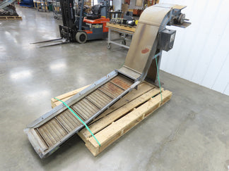 Turbo Chip Conveyor 16"W x 60" Infeed 40-43" Discharge Height *No Driv ...