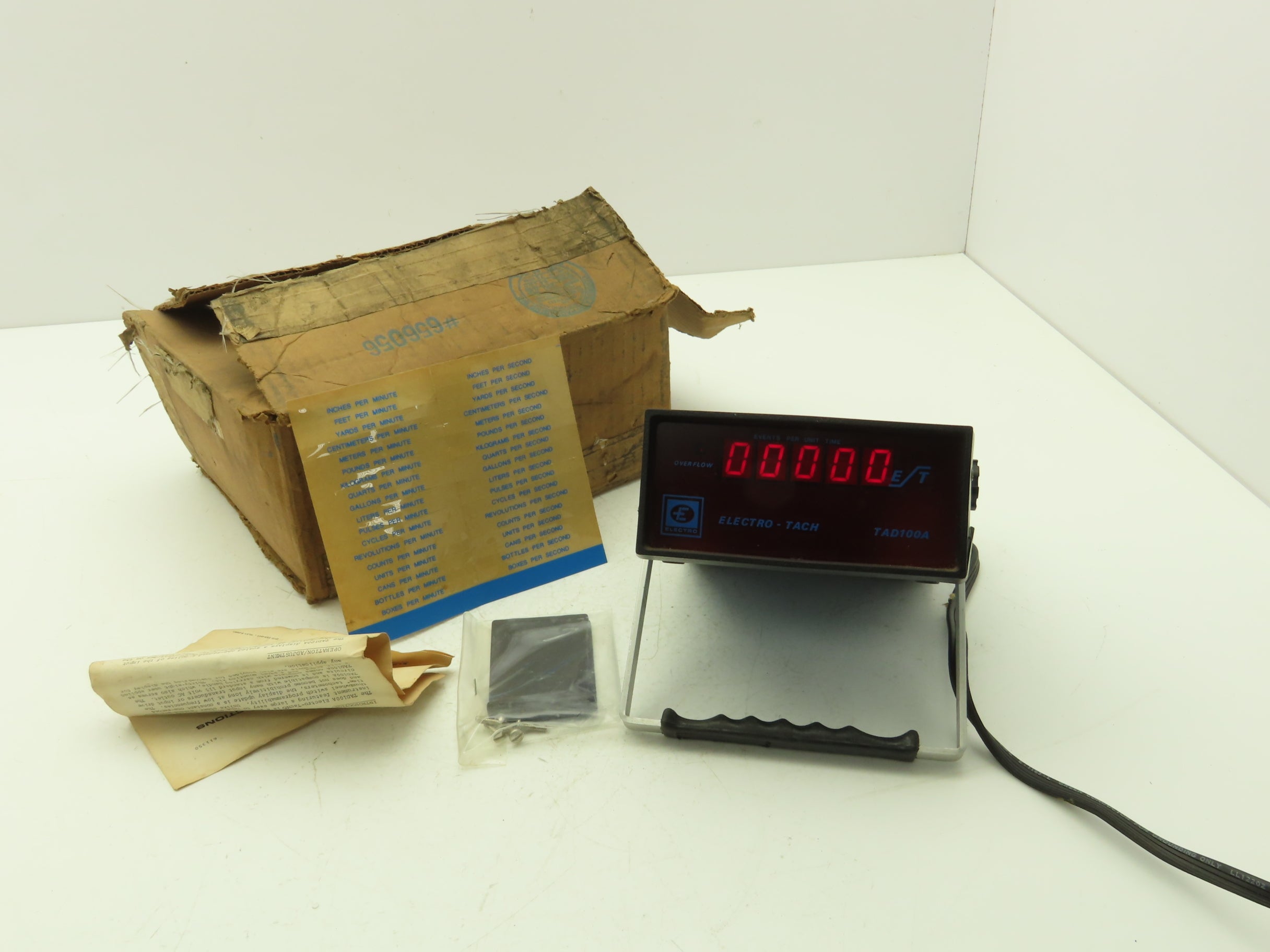 Electro Corp. TAD100A Events Per Unit Time Tachometer Digital Display ...