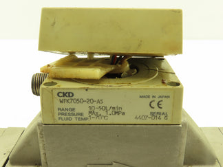 CKD Fluerex WFK7050-20-A5 Karman Vortex Flow Meter Sensor 10-50L/min 3 ...