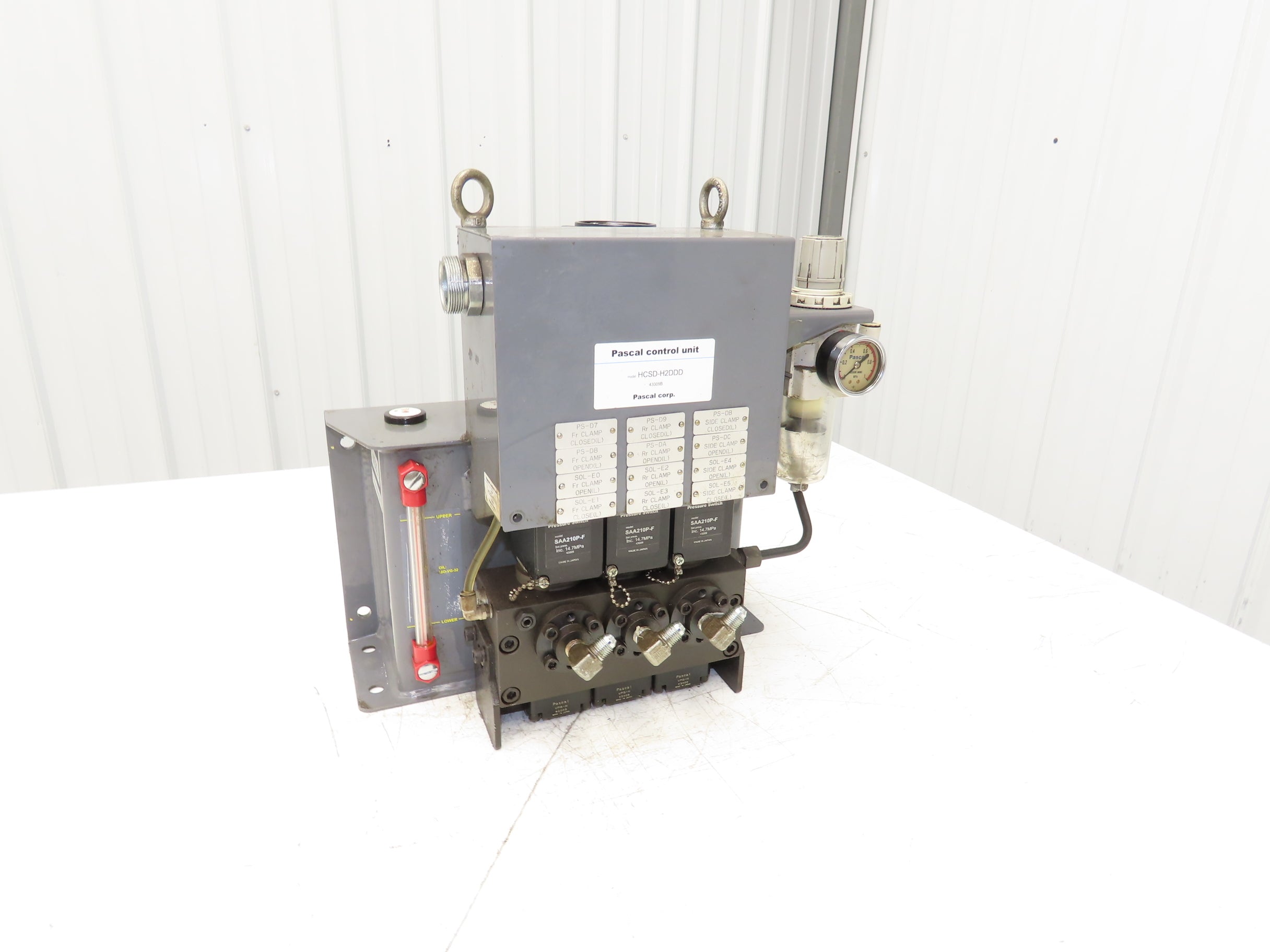 Pascal HCSD-H2DDD Air Operated Hydraulic Pump Power Control Unit X6308 ...