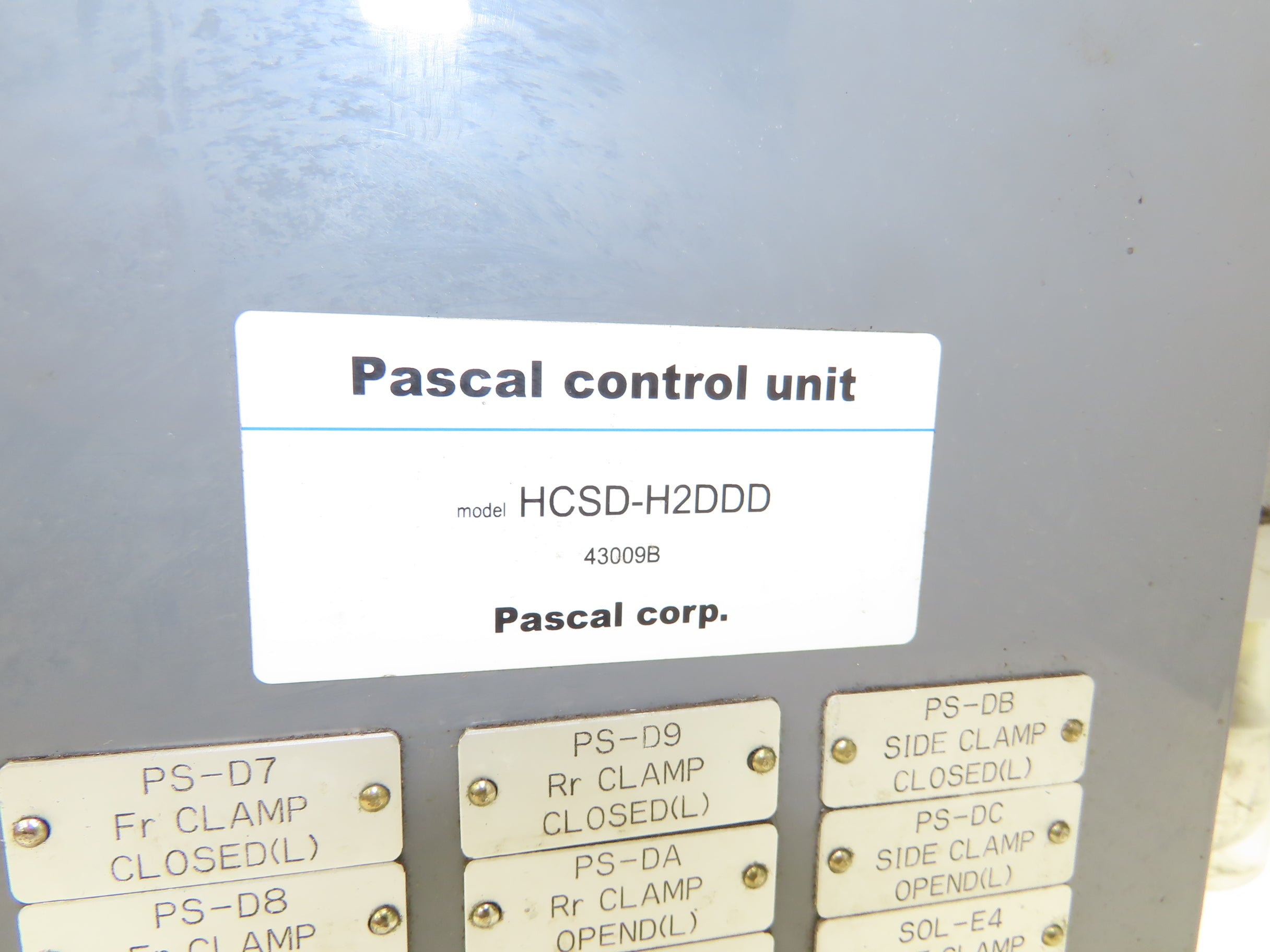 Pascal HCSD-H2DDD Air Operated Hydraulic Pump Power Control Unit X6308 ...