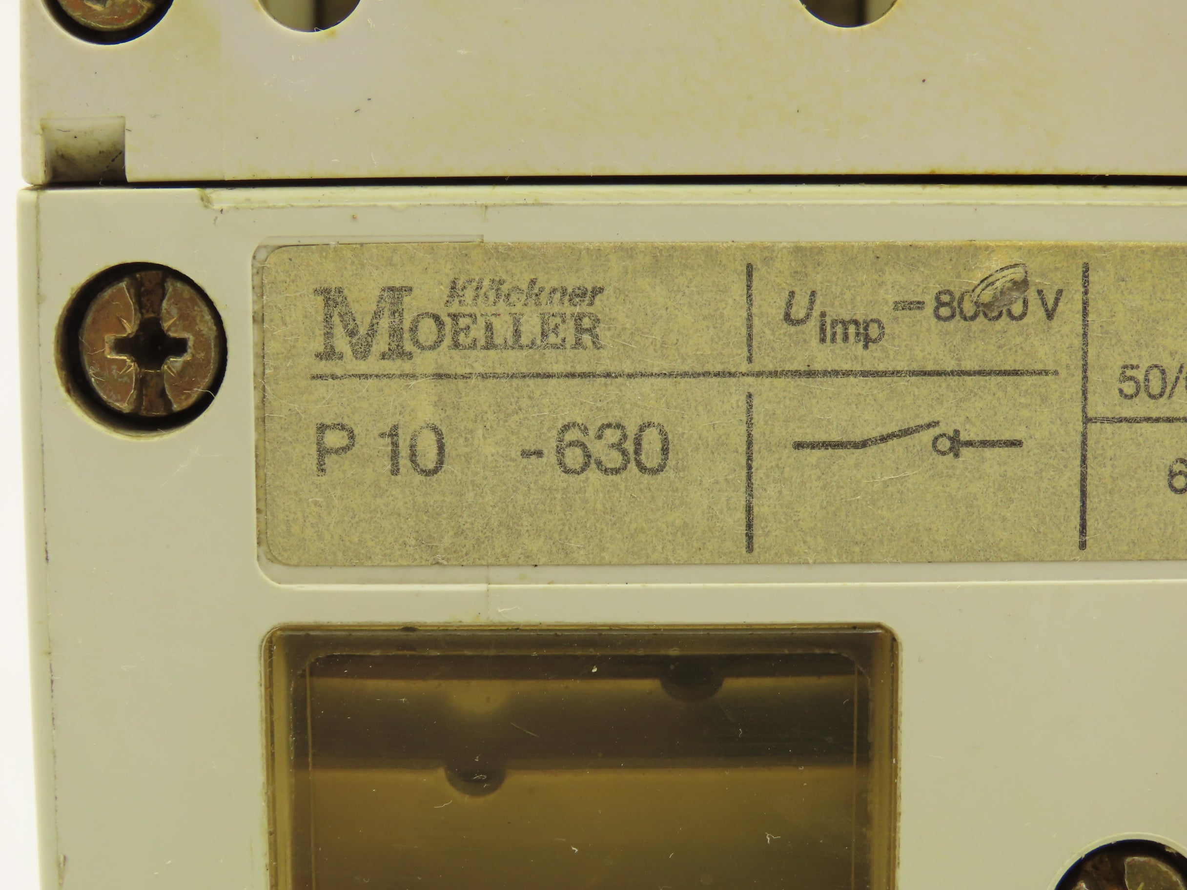 Moeller P10-630 Circuit Breaker 800A 690VAC 3 Pole W/Disconnect Mechan ...