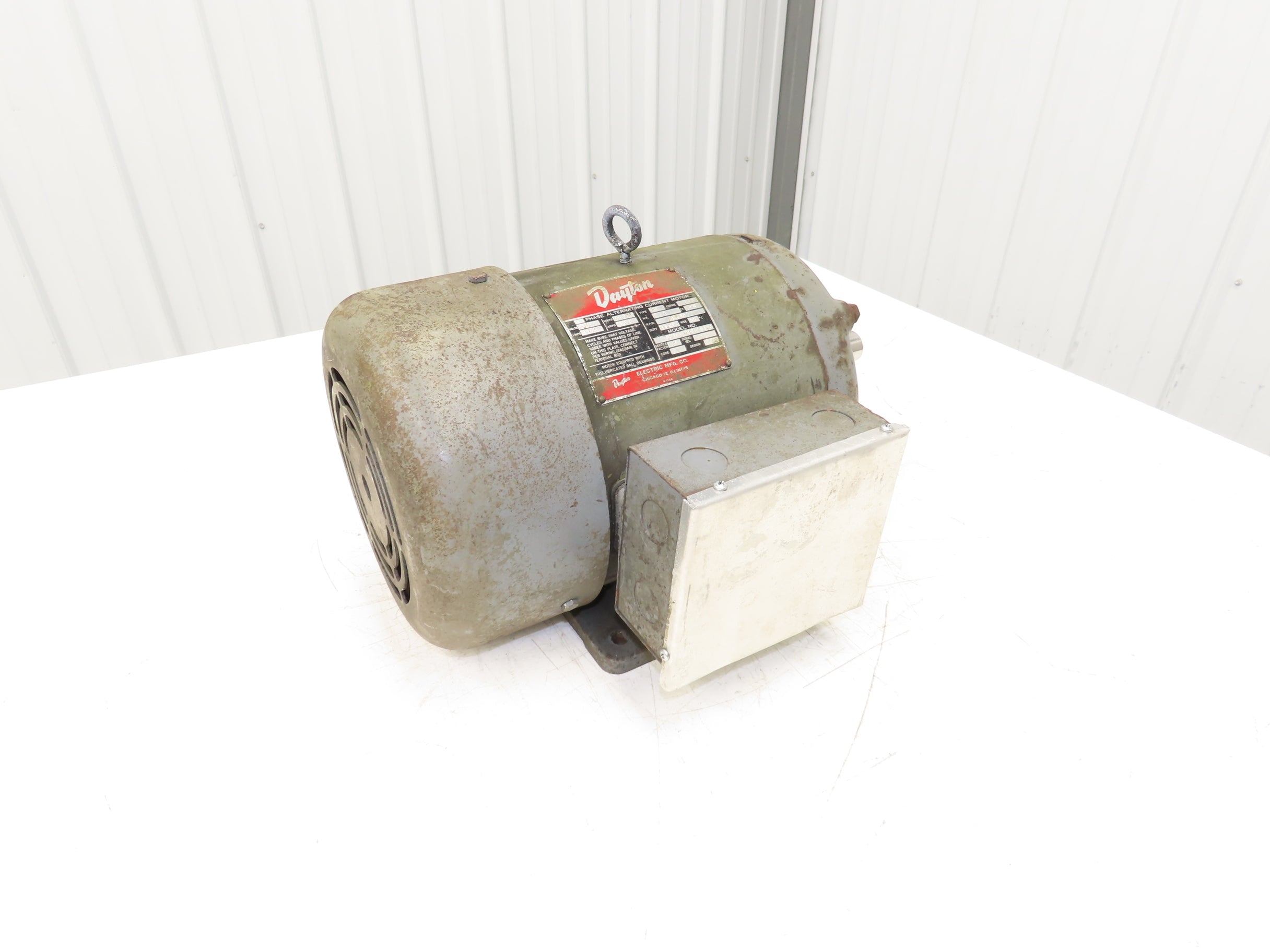 Dayton Type KF Single Phase AC Motor 2Hp 1740 RPM 115/230V 1PH 213 Fra ...