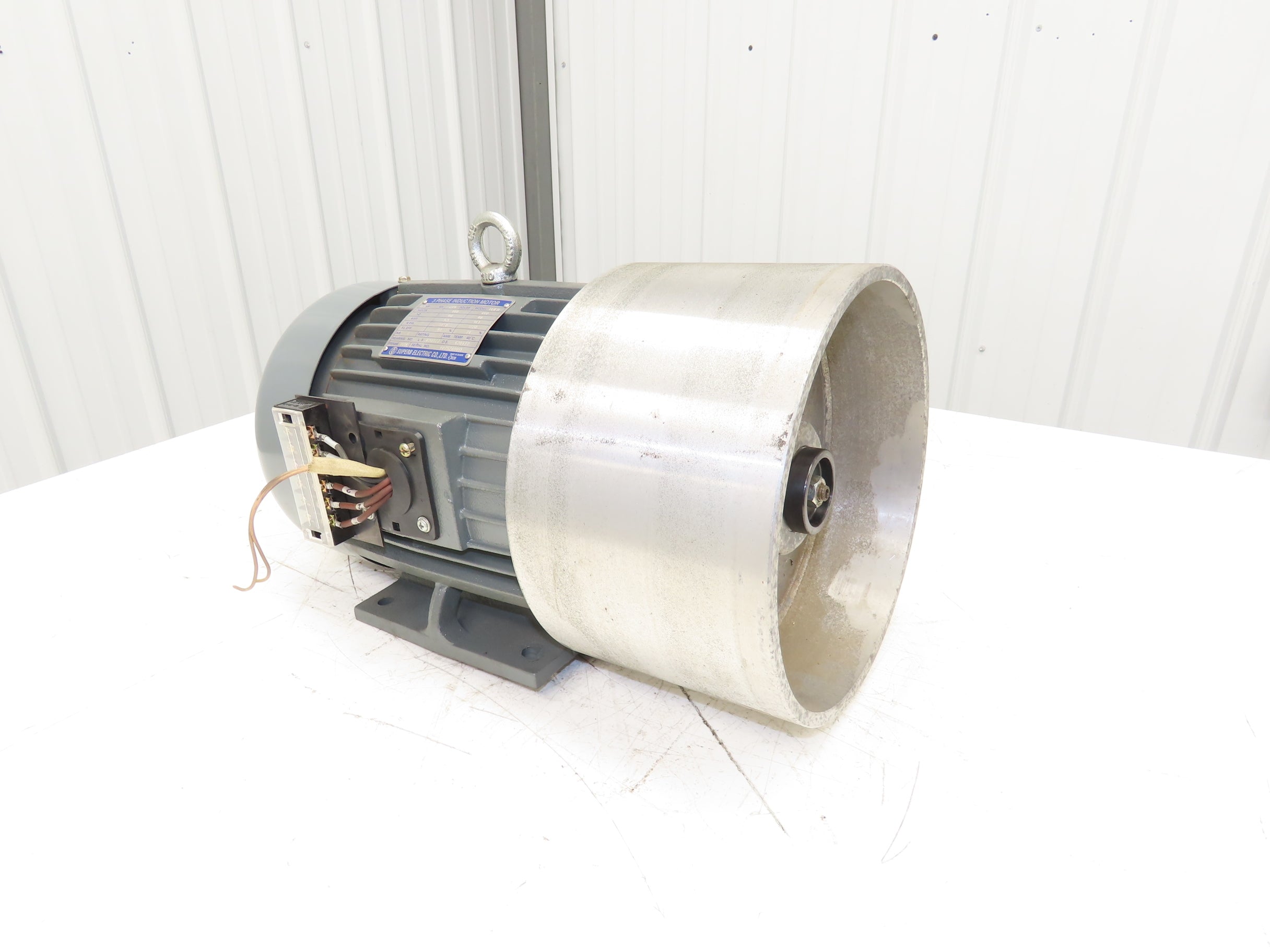 Superb Electric TEIFH Pin Router Motor w/Pulley 7.5Hp 1720/3450RPM 460 ...