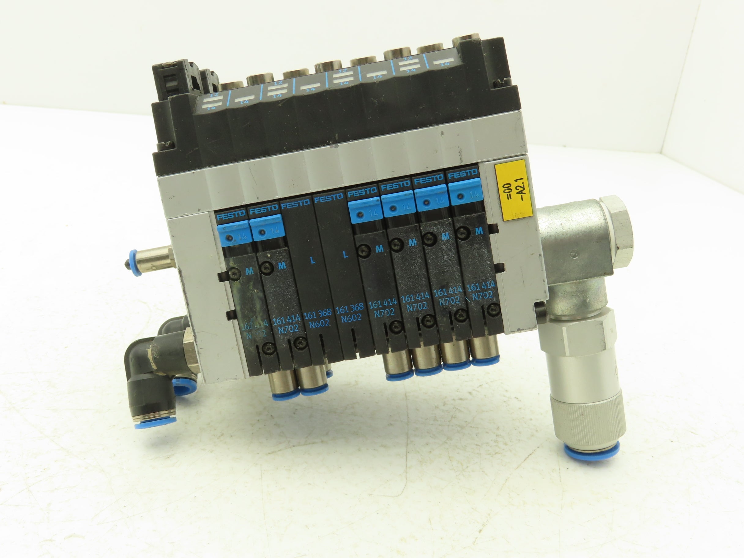 Festo CPV10-GE-ASI-8E8A-Z M8 Pneumatic 8 Station Solenoid Valve Manifo ...