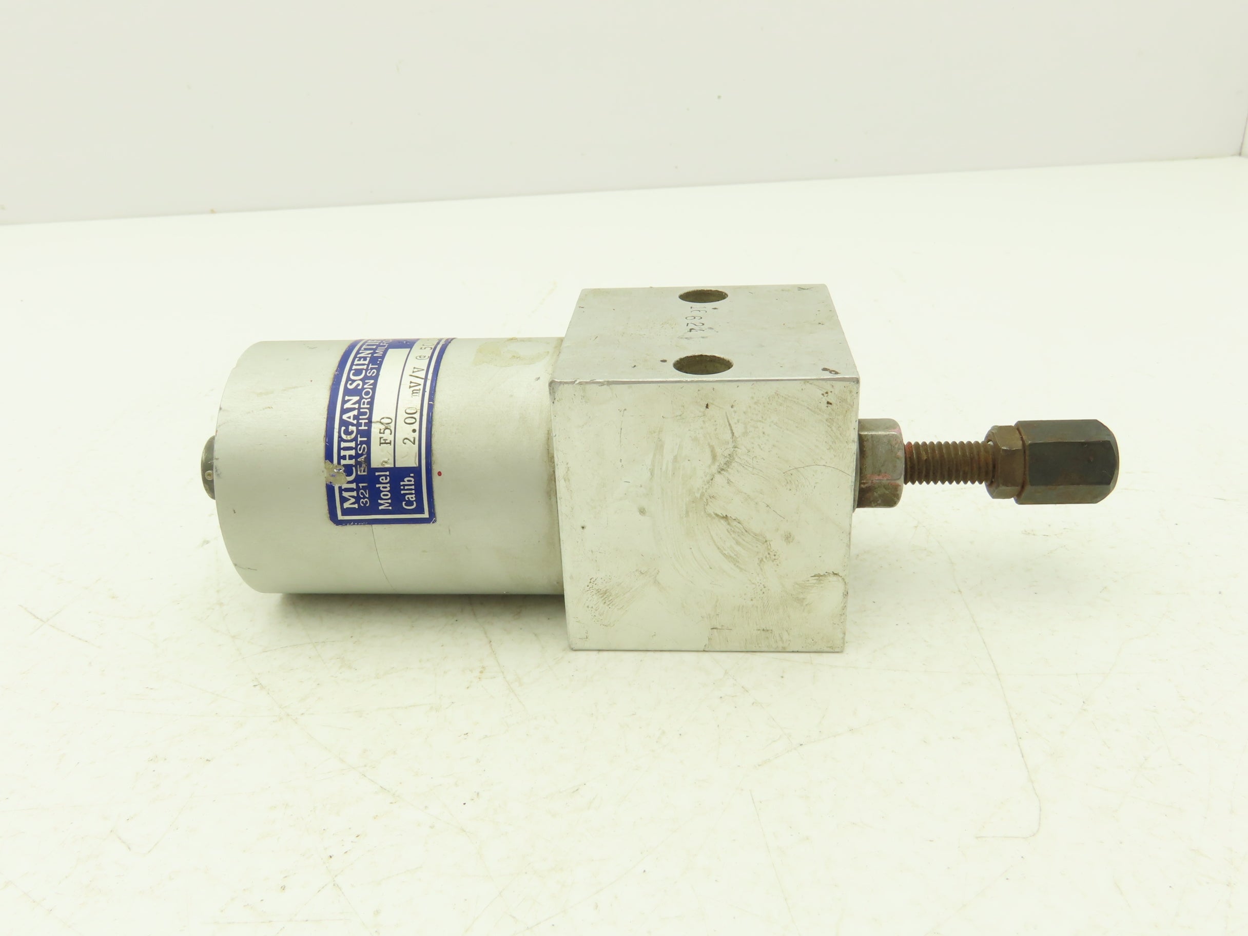 Michigan Scientific Corp F50 Load Cell W/Overload Protection 2mV/V @50 ...