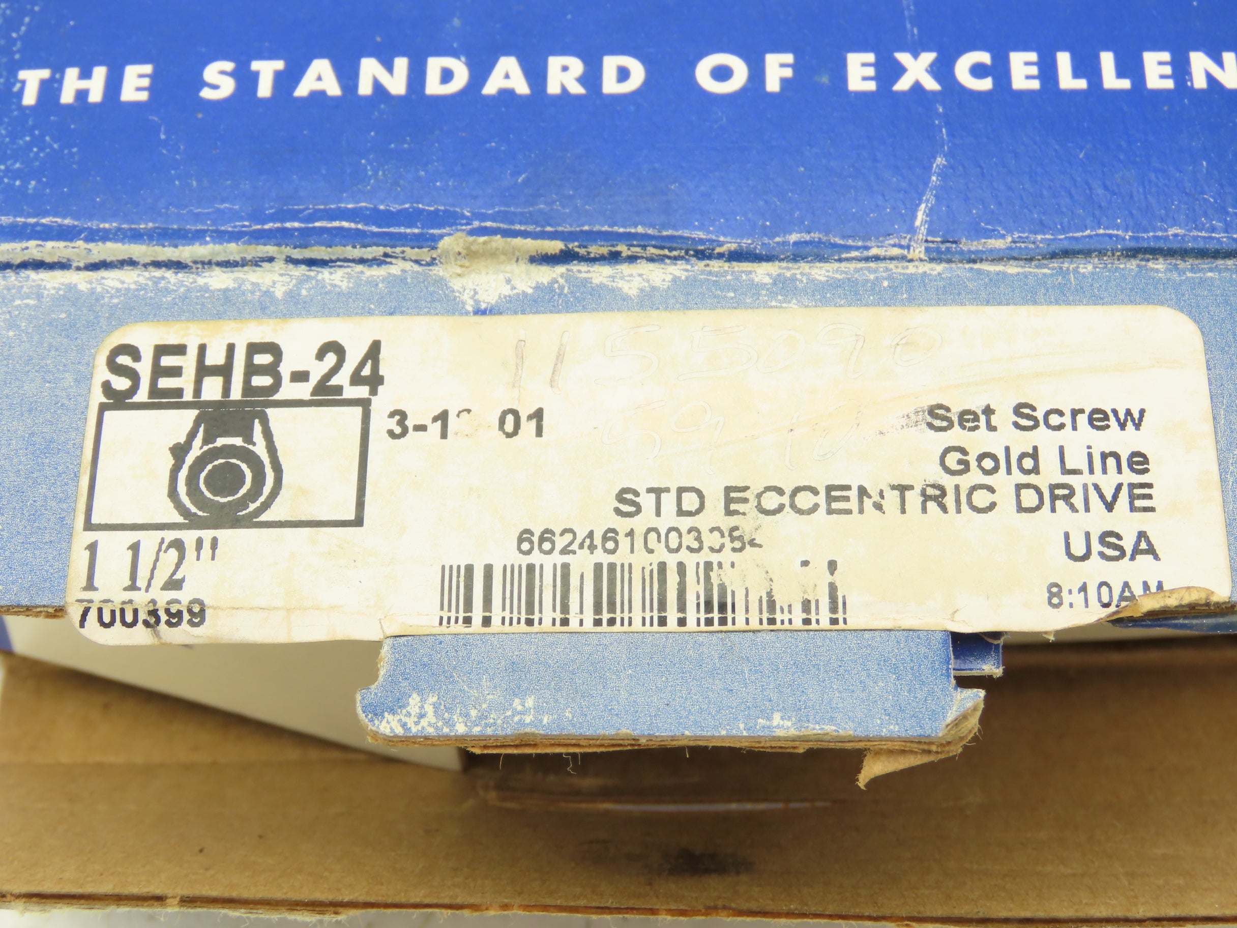 Seal Master SEHB-24 Hanger Bearing Gold Line 1-1/2" ID 3/4" Straight P ...