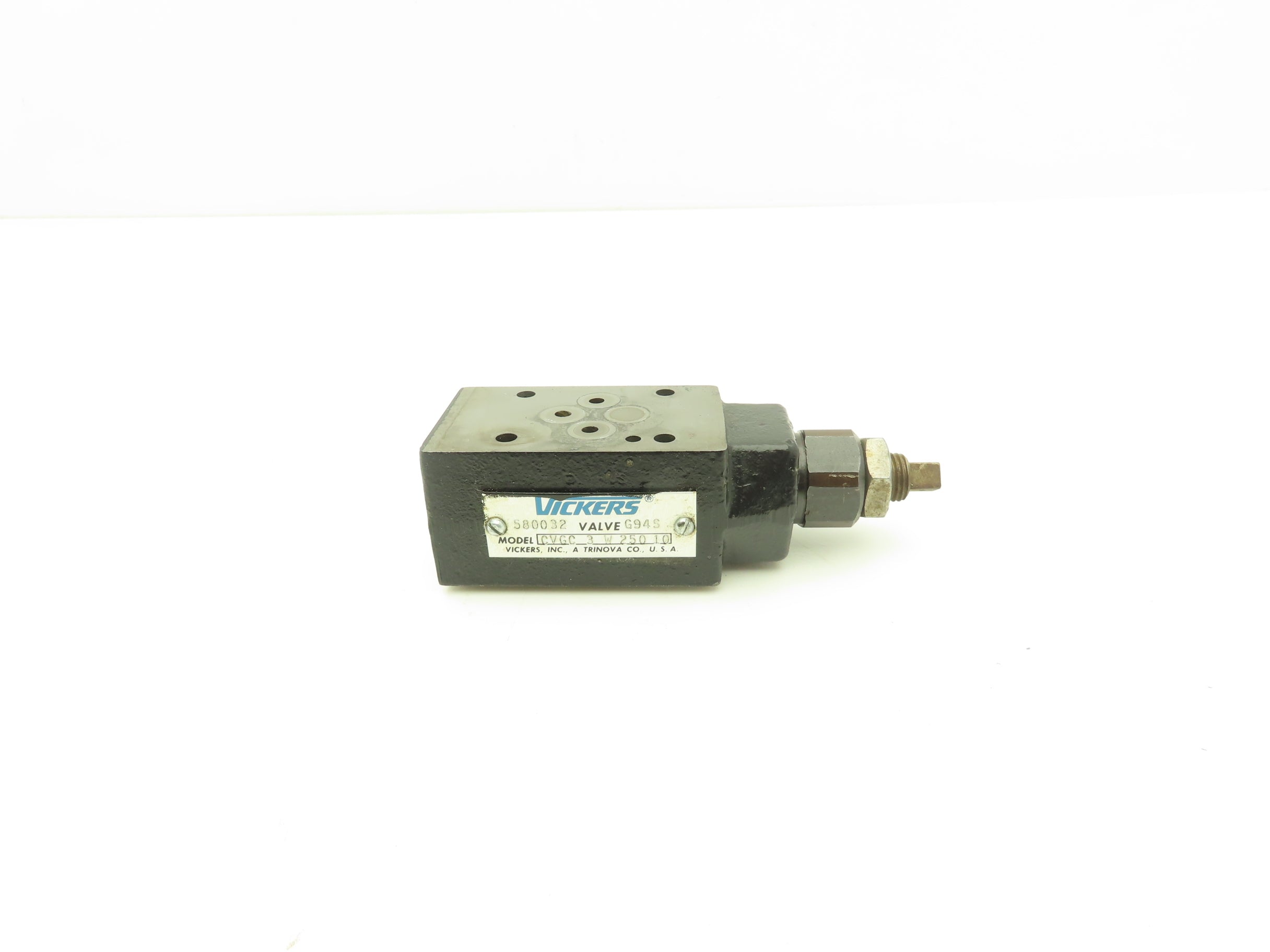 Vickers CVGC-3-W-250-10 Hydraulic Pressure Relief Sandwich Valve ...