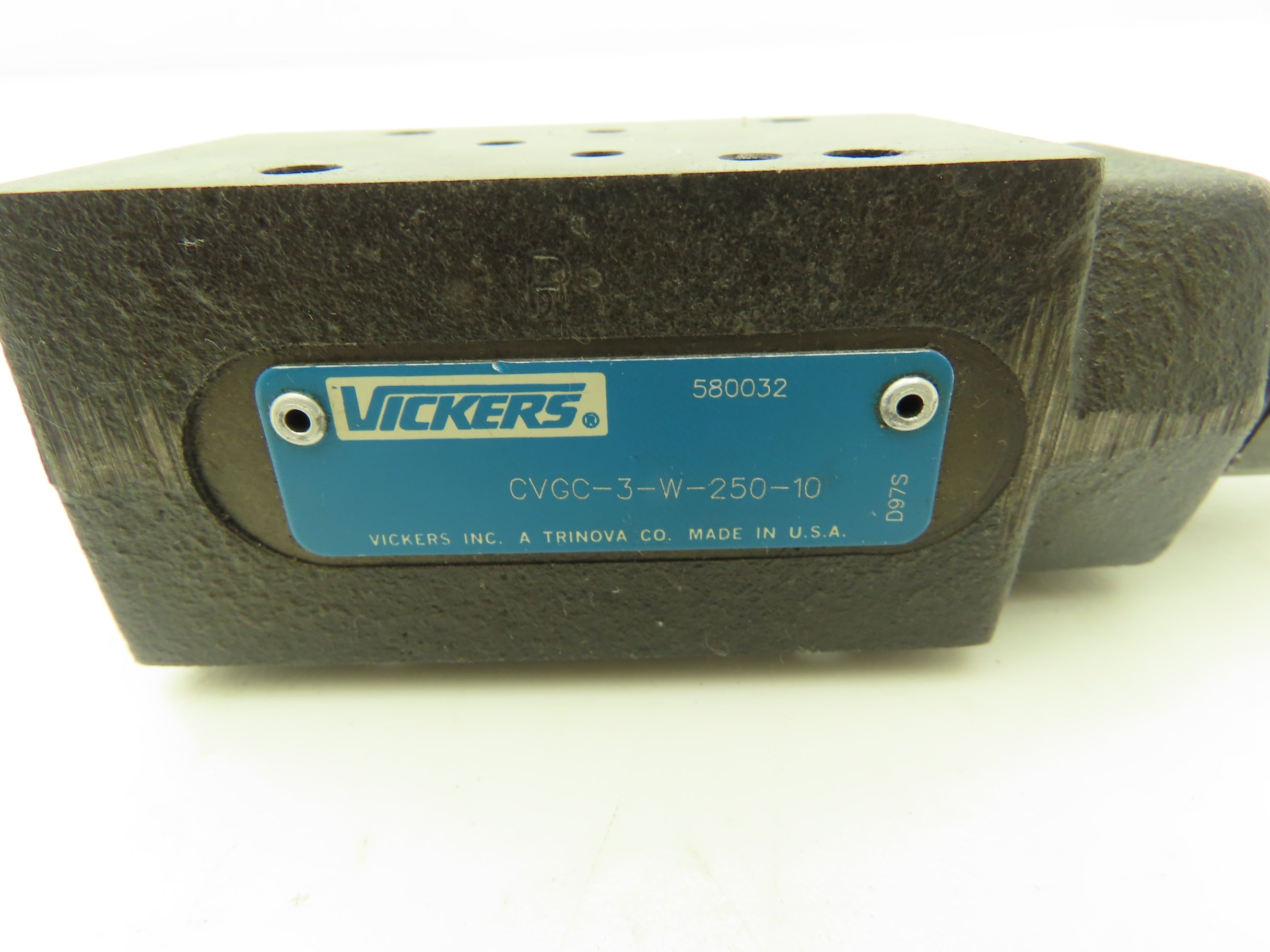 Vickers CVGC-3-W-250-10 Hydraulic Pressure Relief Sandwich Valve ...