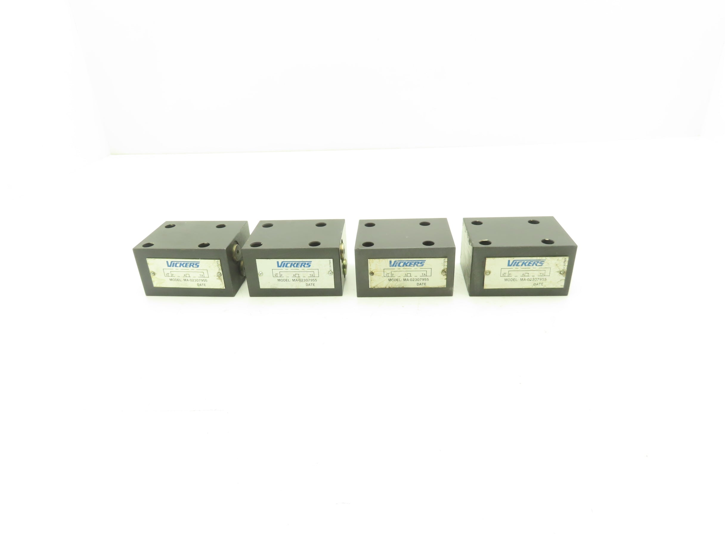 Vickers MA-02307955 Hydraulic Valve Manifold Subplate Module 4-Bolt D0 ...