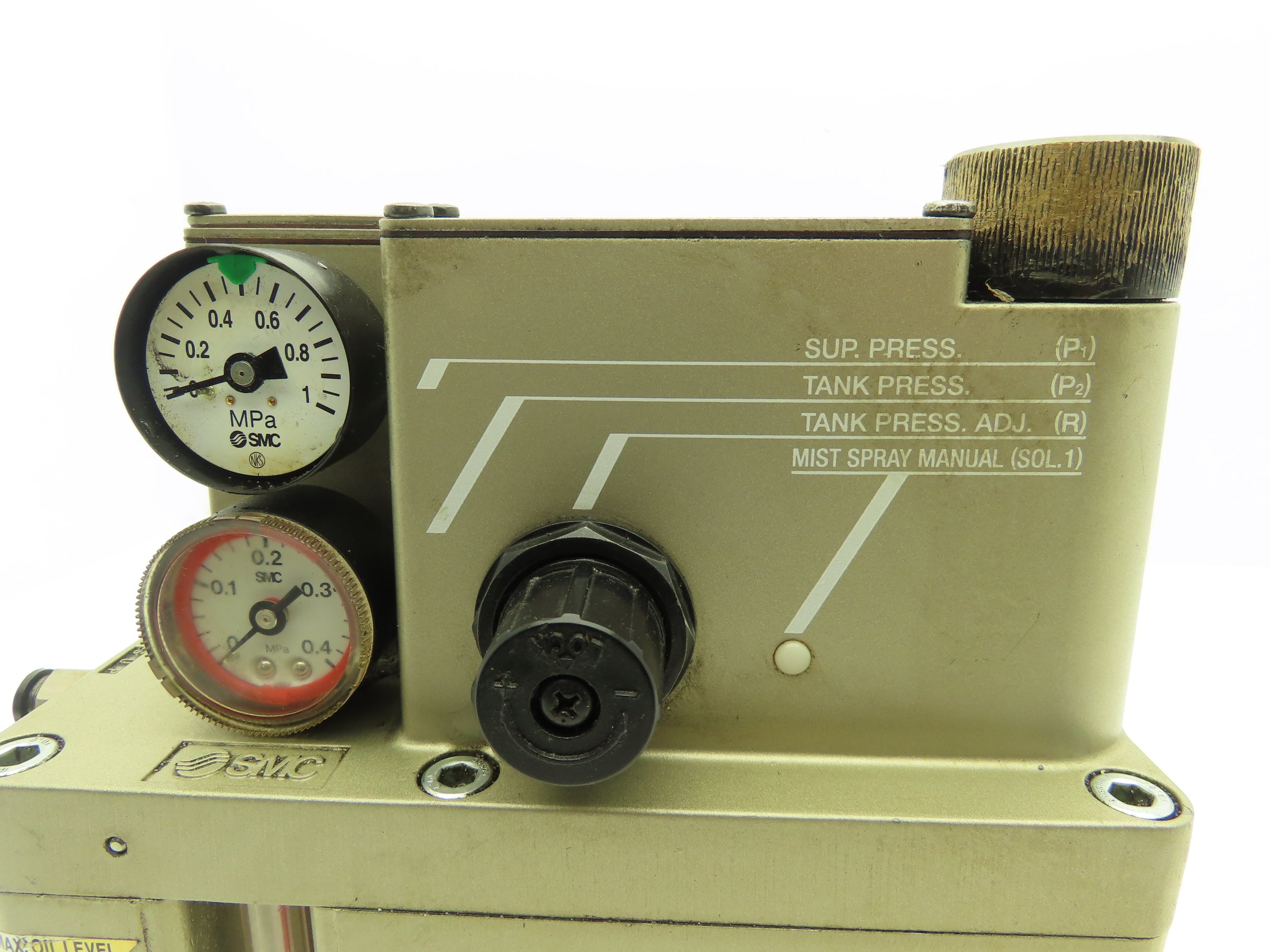 SMC LMU200-53 Pneumatic Lubricator Oil Mist Sprayer Pump 1 Gal Tank 24 ...