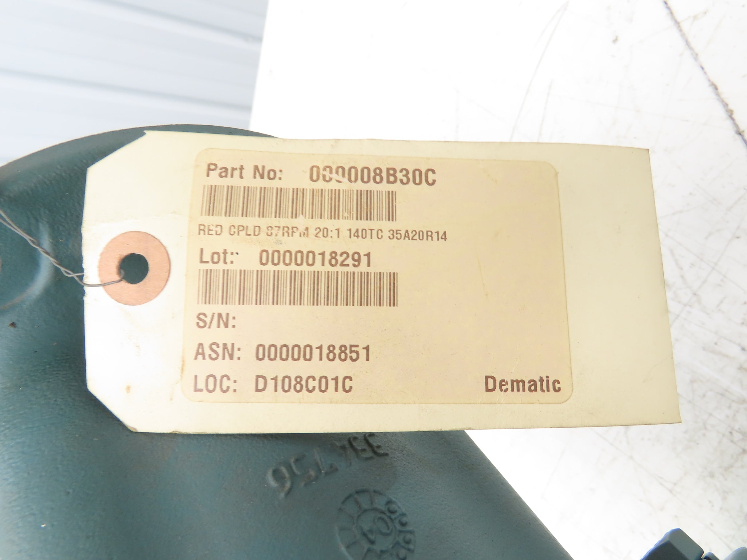 Dodge 35A20R14 Tigear 2 Gearbox 20:1 Reducer 87rpm 5.8Hp RH 143/145TC ...