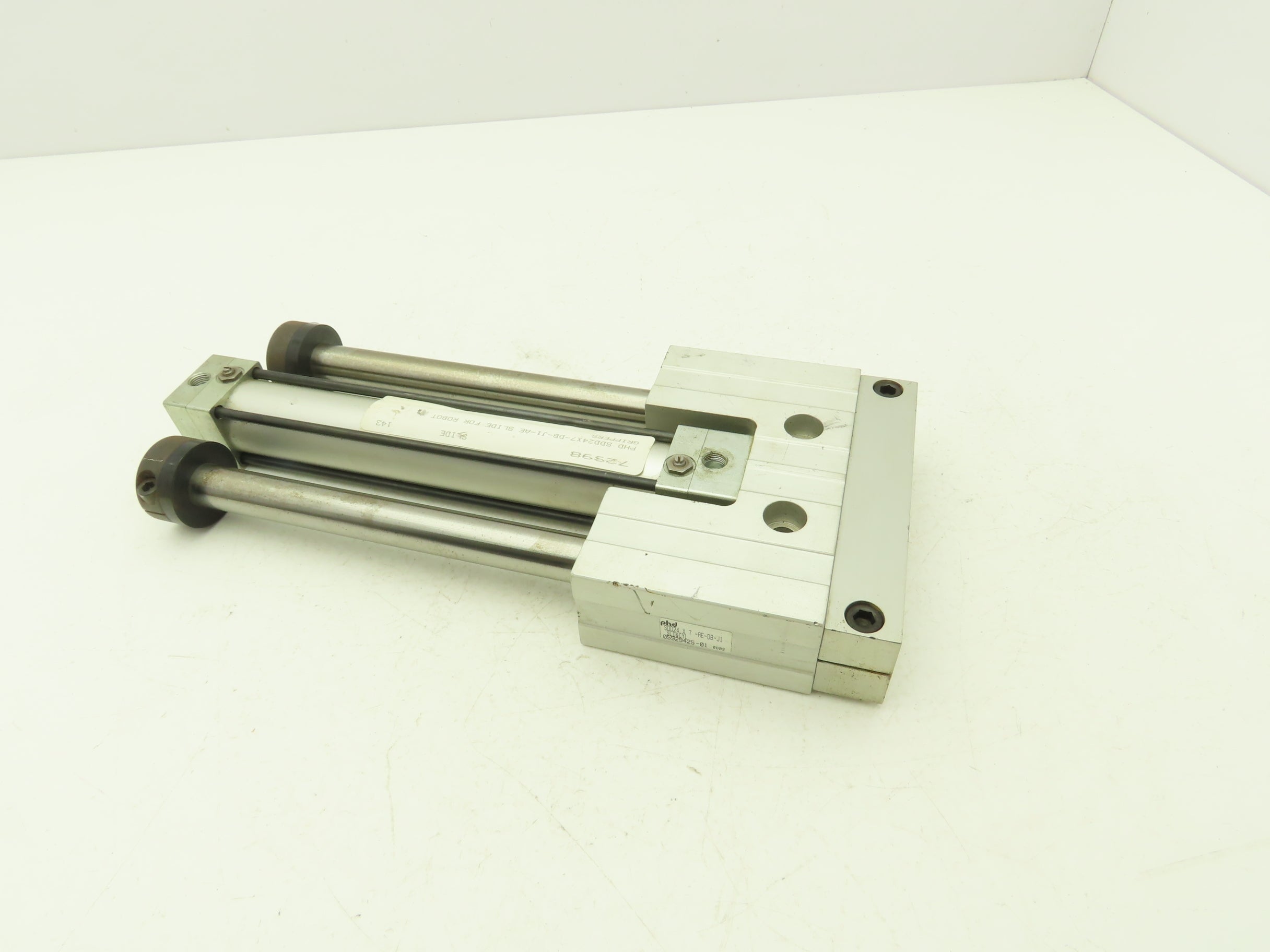 PHD SDD24X7-AE-DB-J1 Pneumatic Slide Thruster Guided Air Cylinder 7" S ...