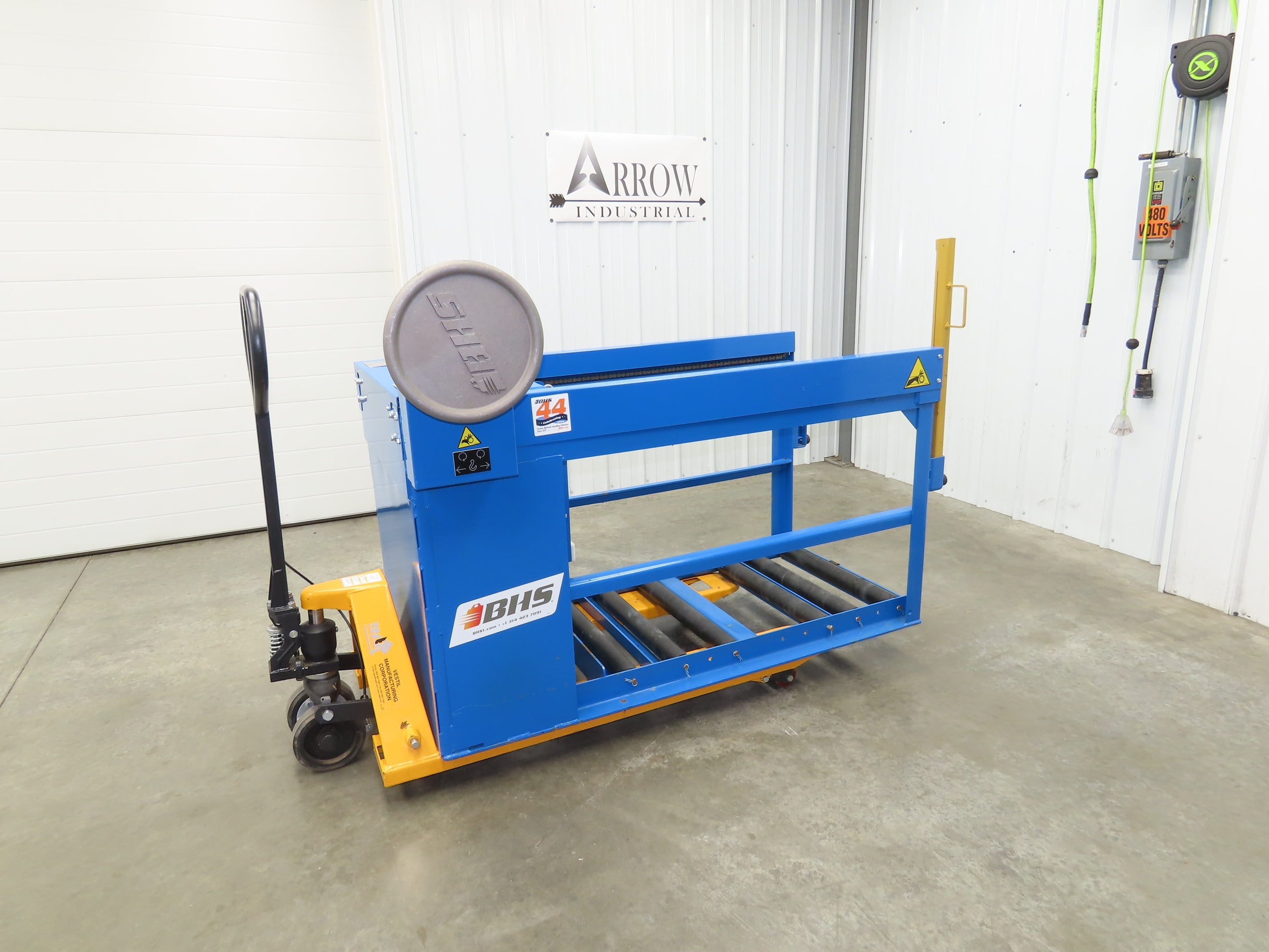 Walkie Battery Transfer Carriage Changer Manual Puller Lift Vestil Pal ...