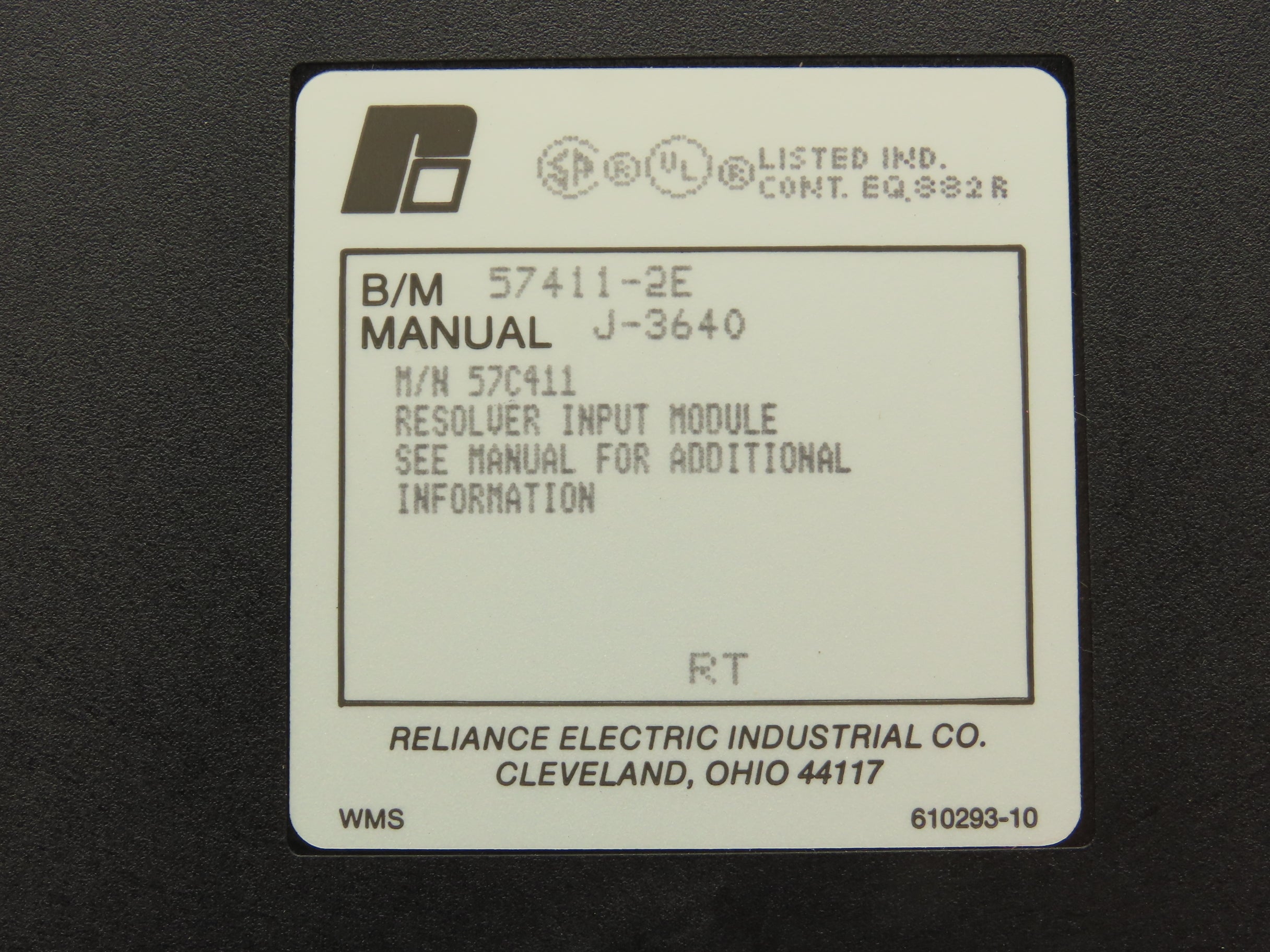 Reliance Electric 57411-2E PLC Resolver Input Processor Module Lot of ...