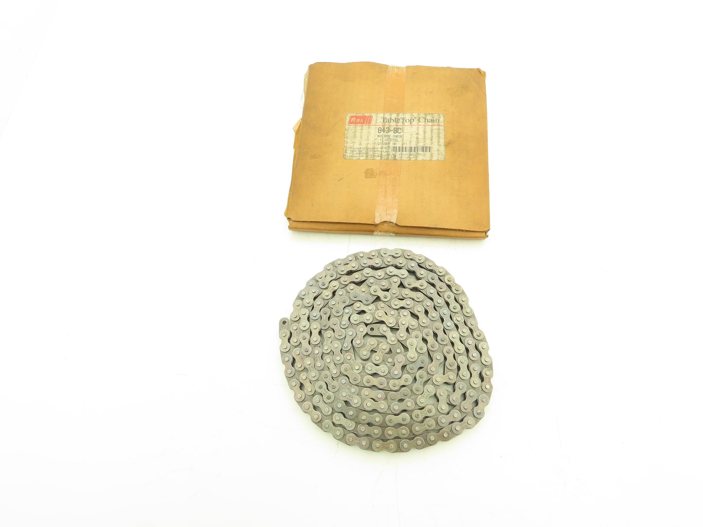 Rexnord 843-BC Tabletop Chain Guide Steel Base Roller Chain 1/2" Pitch ...