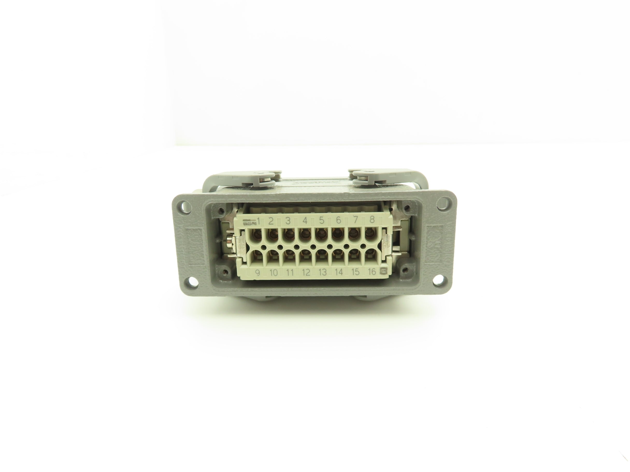 Harting 7310335160000 16-Pin Connector 16A Receptacle Hood 3/4"NPT Lot ...