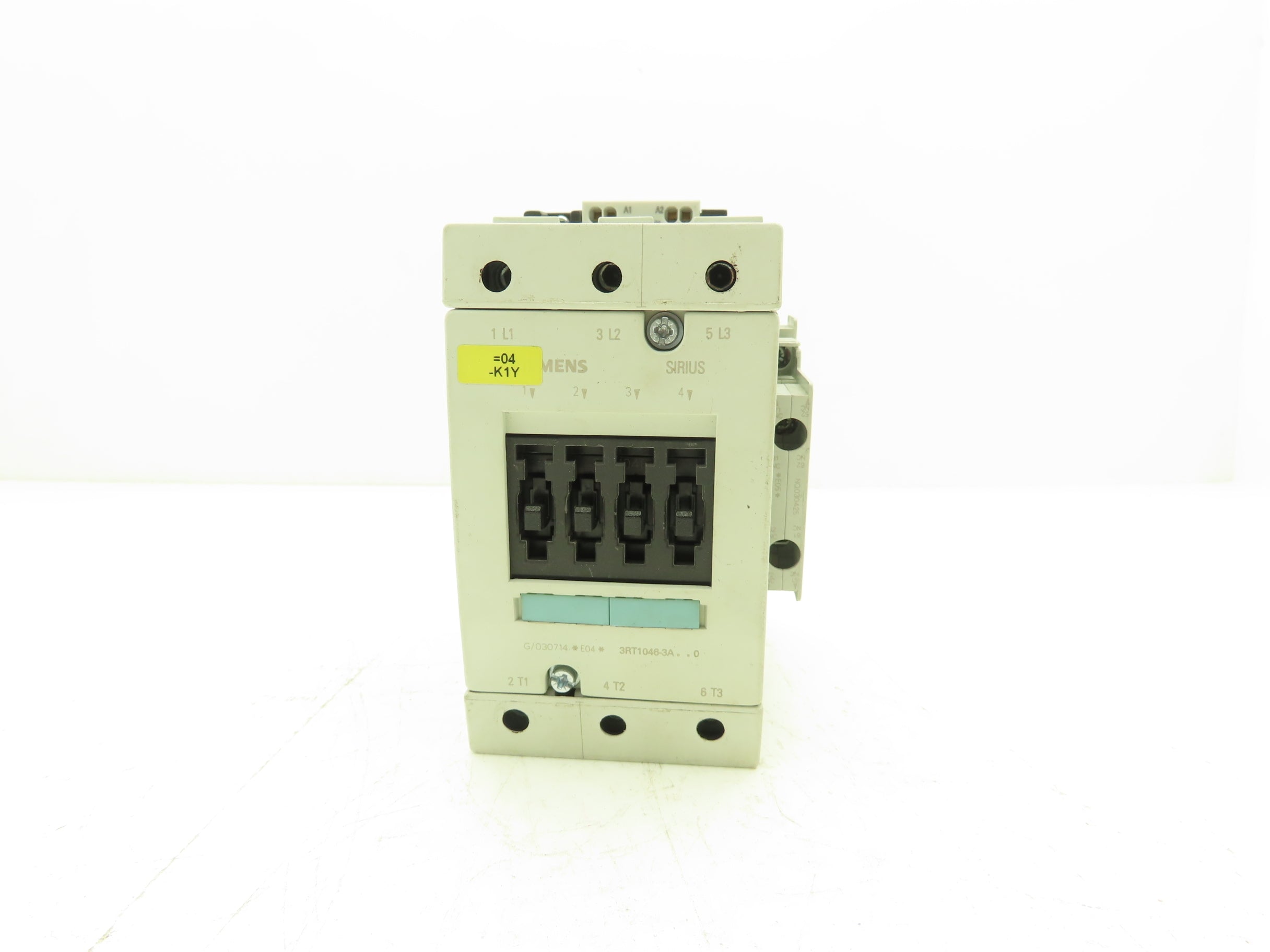 Siemens 3RT1046-3AK60 Sirius 3-Pole Power Contactor 95A 45kW 110V Coil ...