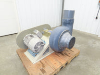 CI-8 PVC Centrifugal Blower Suction 18" Static Pressure Fan 1745 CFM 1 ...