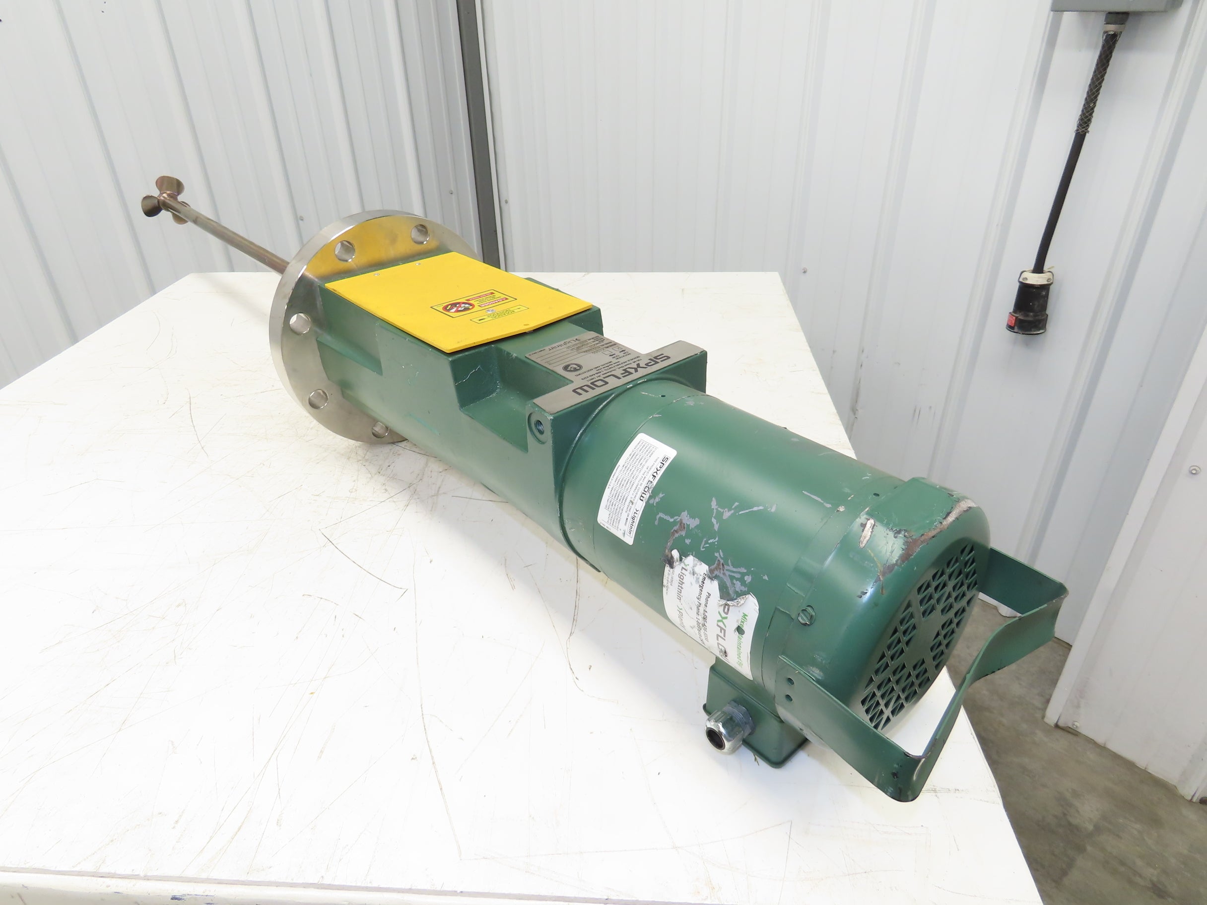 Lightnin SPX Flow X1S50 Flanged Tank Mixer Agitator 4"x 38" Impeller C ...