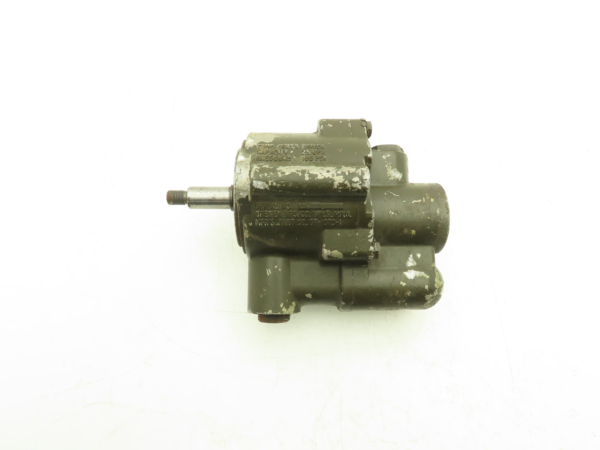 Gresen GR-1070-1 Hydraulic Pump 25GPM @100PSI 3/4" Shaft x1-3/8 ...