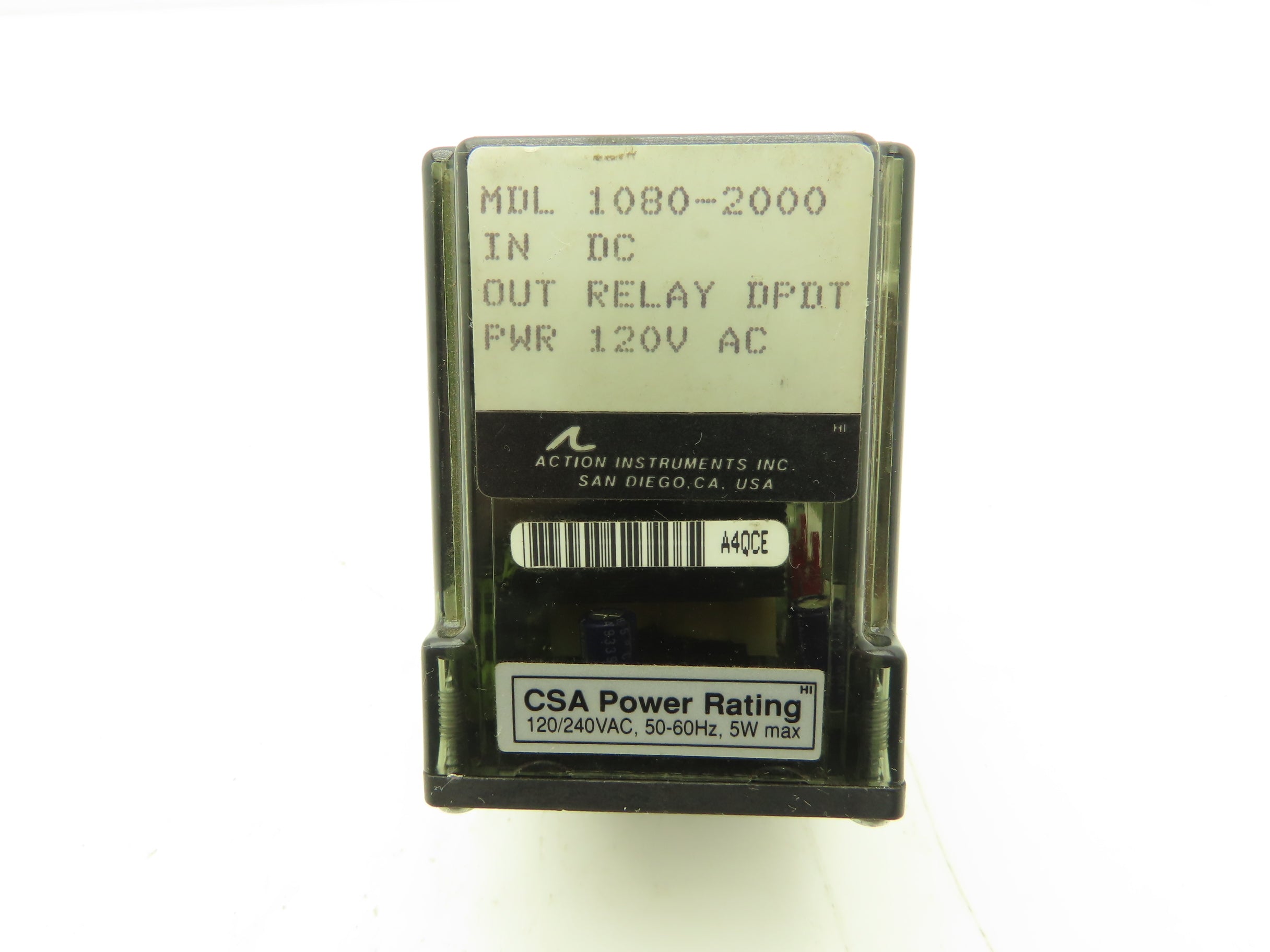 Action Instruments 1080-2000 Pak Socket Relay Limit Alarm 11 Pin 120/2 ...