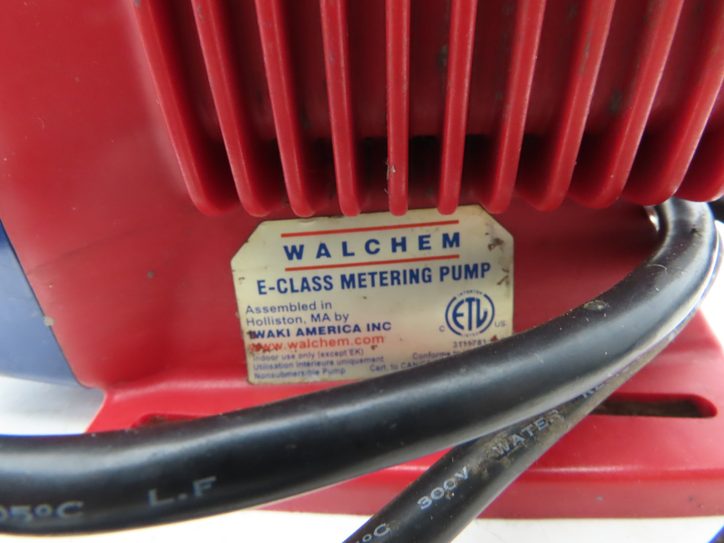 IWAKI EWB11Y1-VCA Peristaltic Dosing Pump Adjustable 0.6 GPH 110 PSI 1 ...