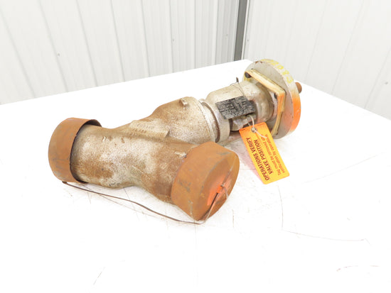 Edward D66128ML Univalve Y-Pattern Globe Valve 4" Butt Weld 4595psi B1 ...