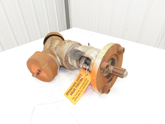 Edward D66128ML Univalve Y-Pattern Globe Valve 4" Butt Weld 4595psi B1 ...