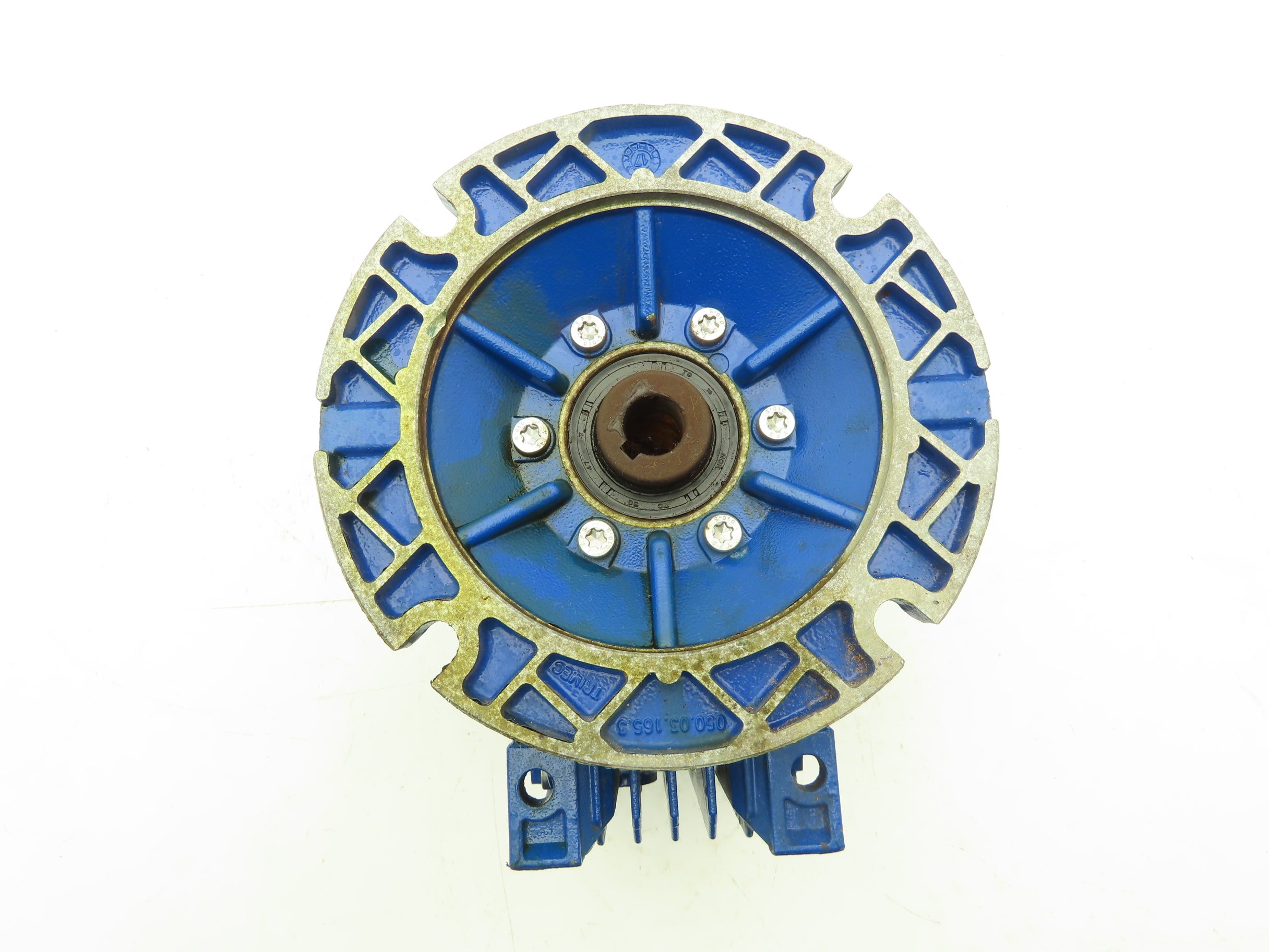 Motovario NMRV 050 Gearbox 20:1 Reducer 87.5rpm Hollow Shaft Output 56 ...