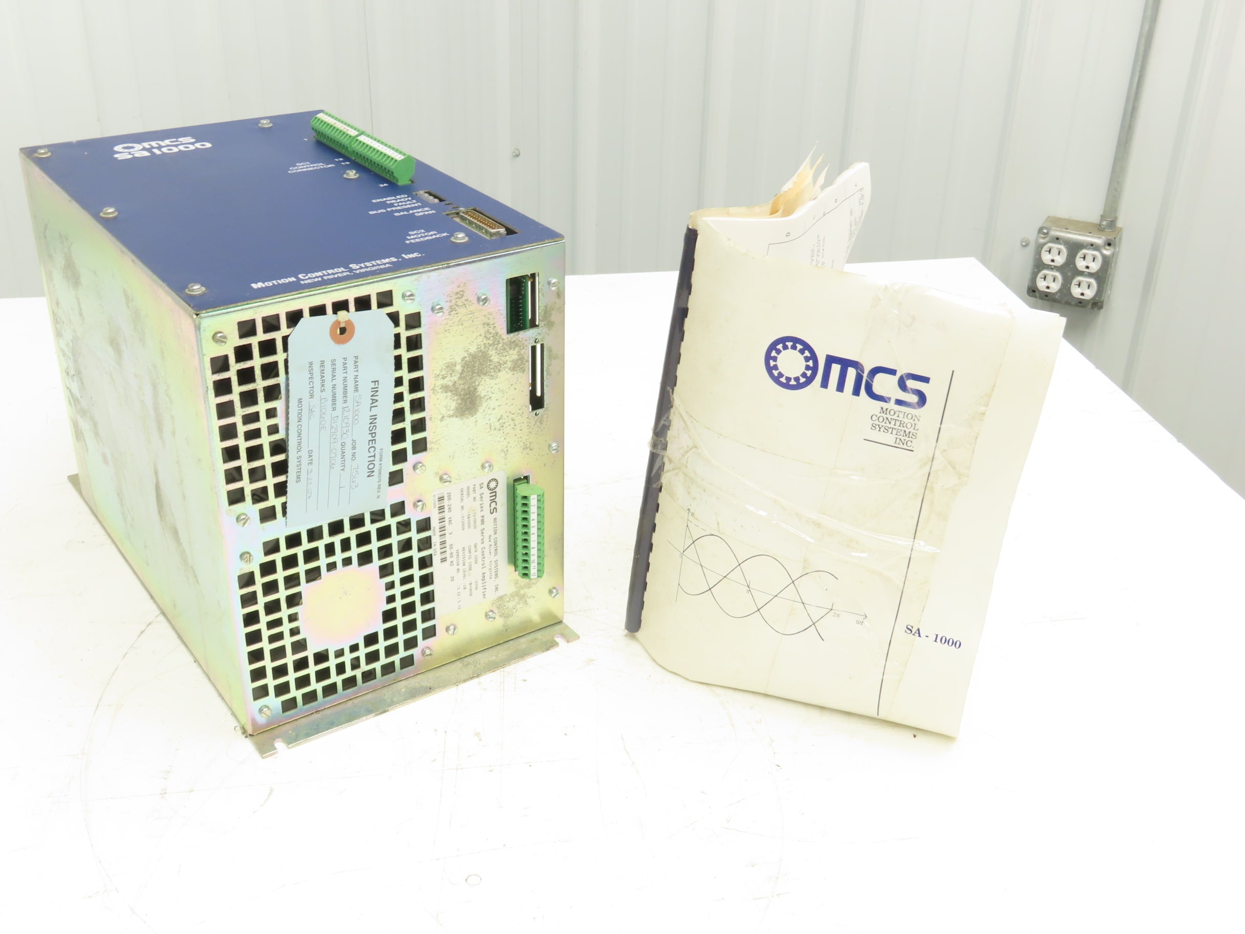 Motion Control Systems SA1000 Servo Amplifier Control Unit 240VAC 3Ph ...