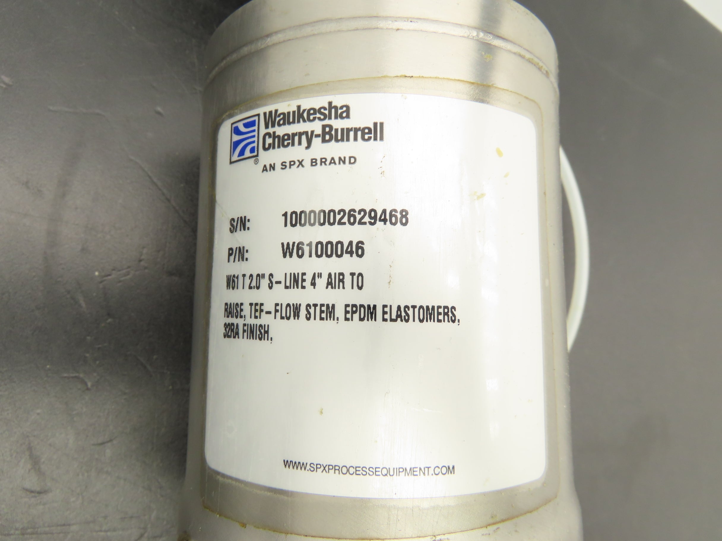 SPX Waukesha W6100046 Sanitary Shut-Off Valve 2" Tri-Clamp w/StoneL Pr ...