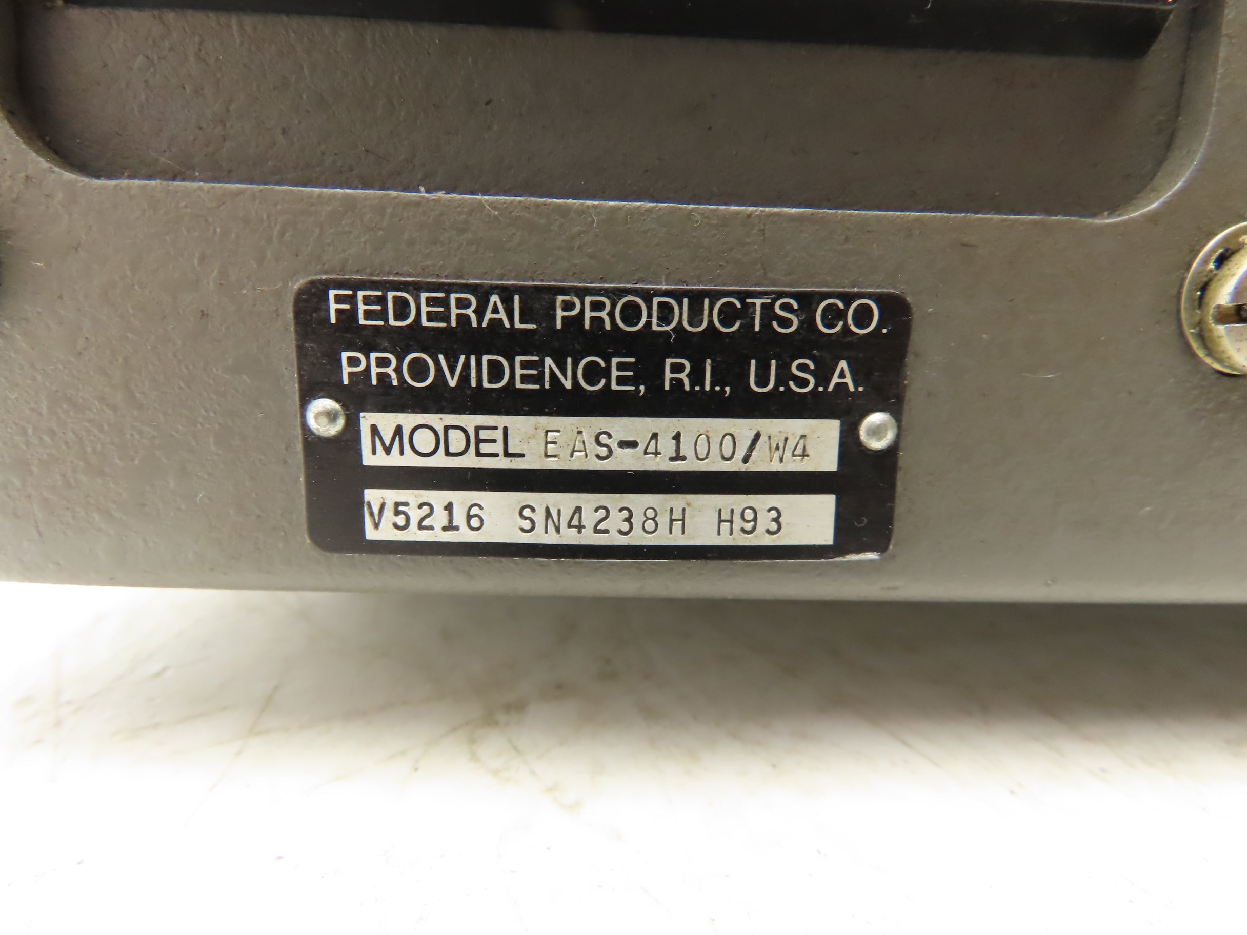 Federal Products EAS-4100/W4 SURFANALYZER 4000 Surface Analyzer 120/24 ...