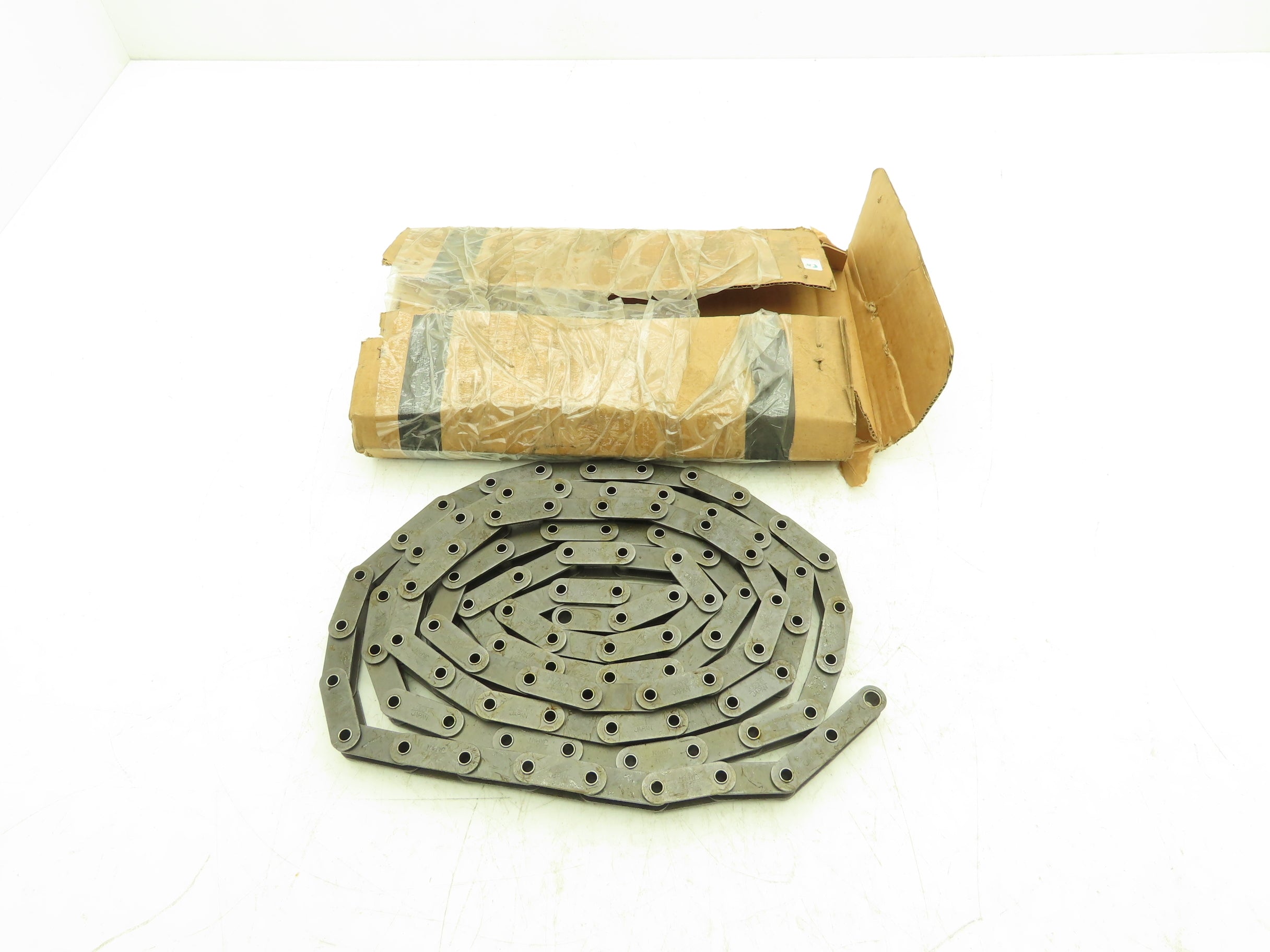 C-2050 Double Pitch Hollow Pin Roller Chain Conveyer 1.25" 10 Ft Lengt ...