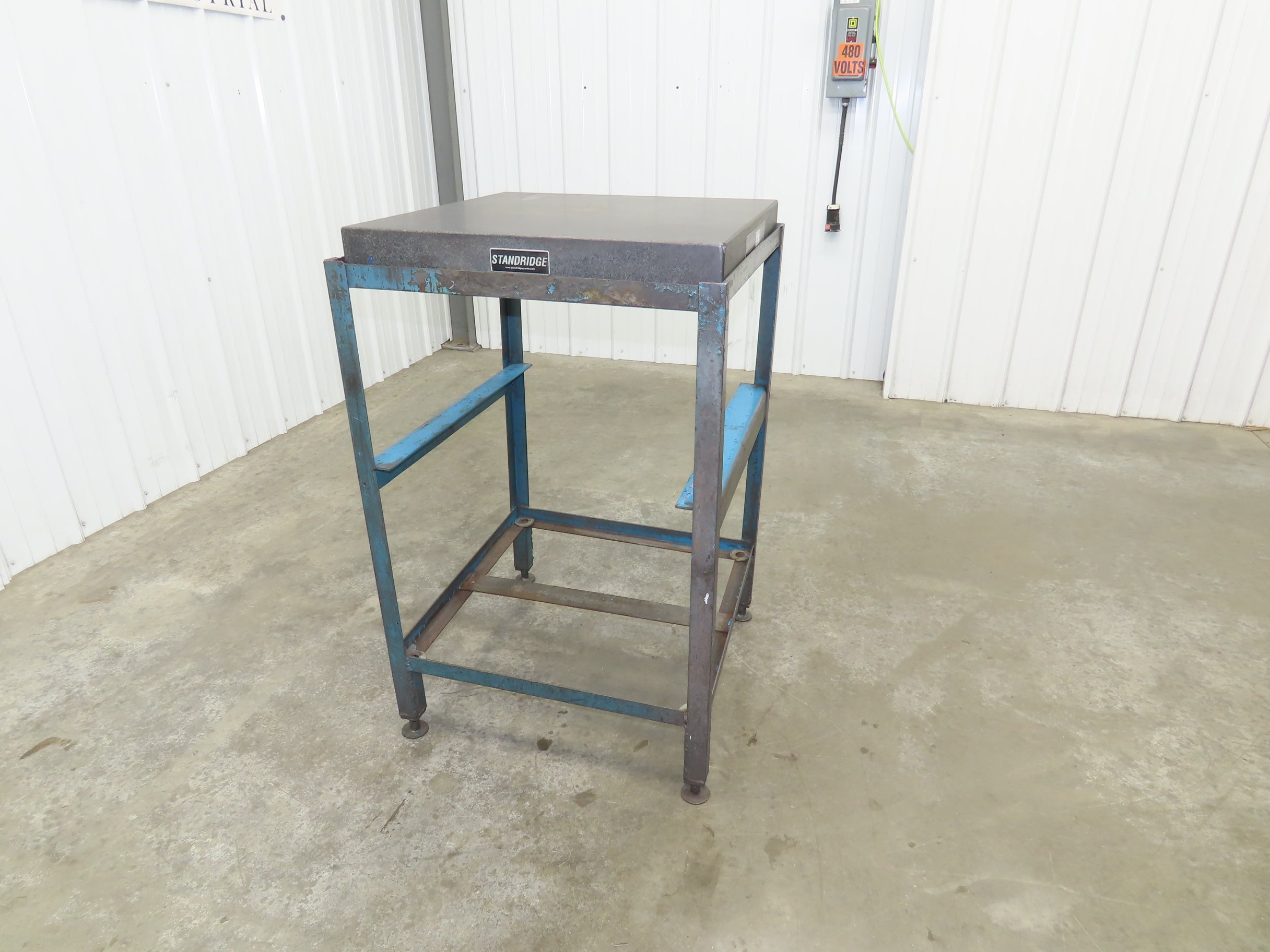 Standridge Black Granite Surface Inspection Plate 24 x 24 x 3" Metal S ...