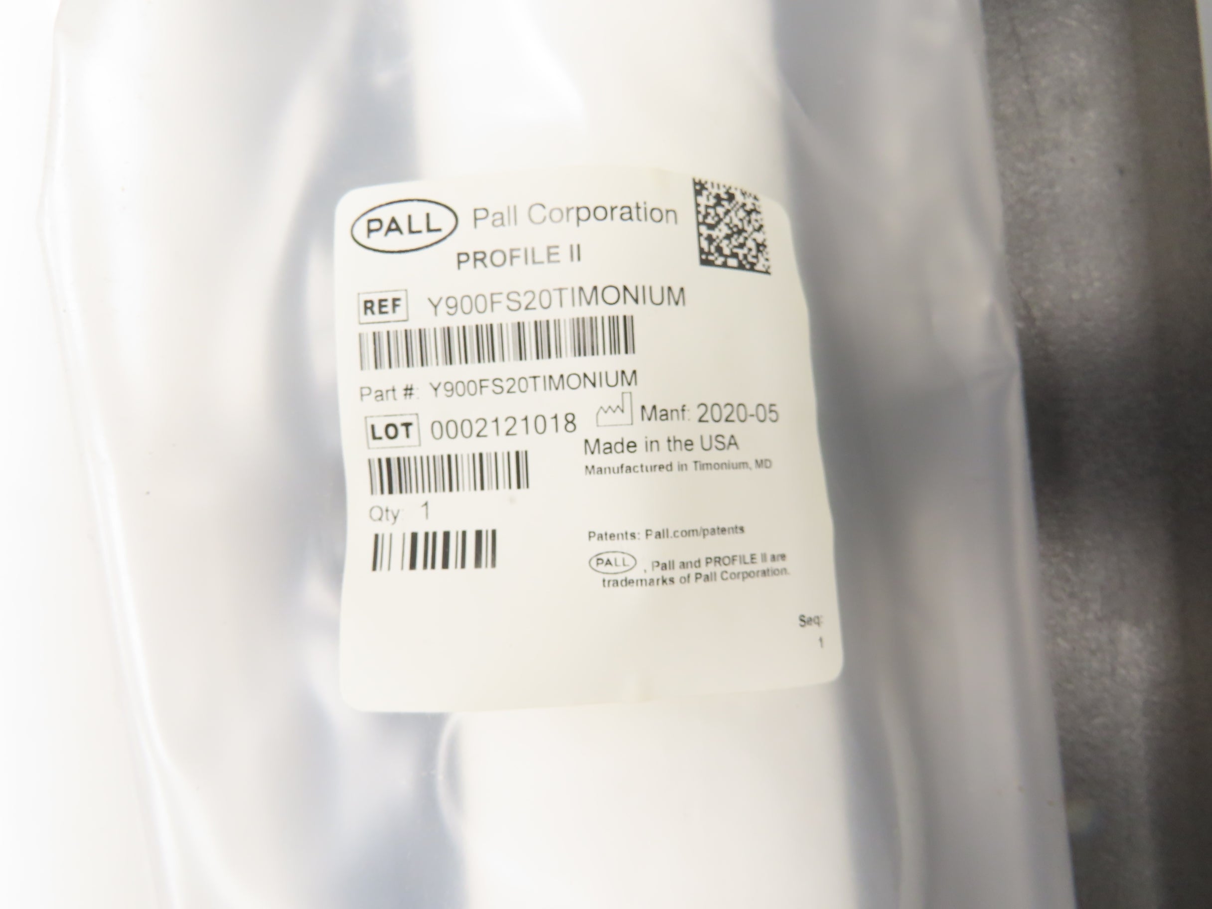 Pall Y900FS20TIMONIUM Profile II Filter Cartridge Polypropylene 2.5x 2 ...