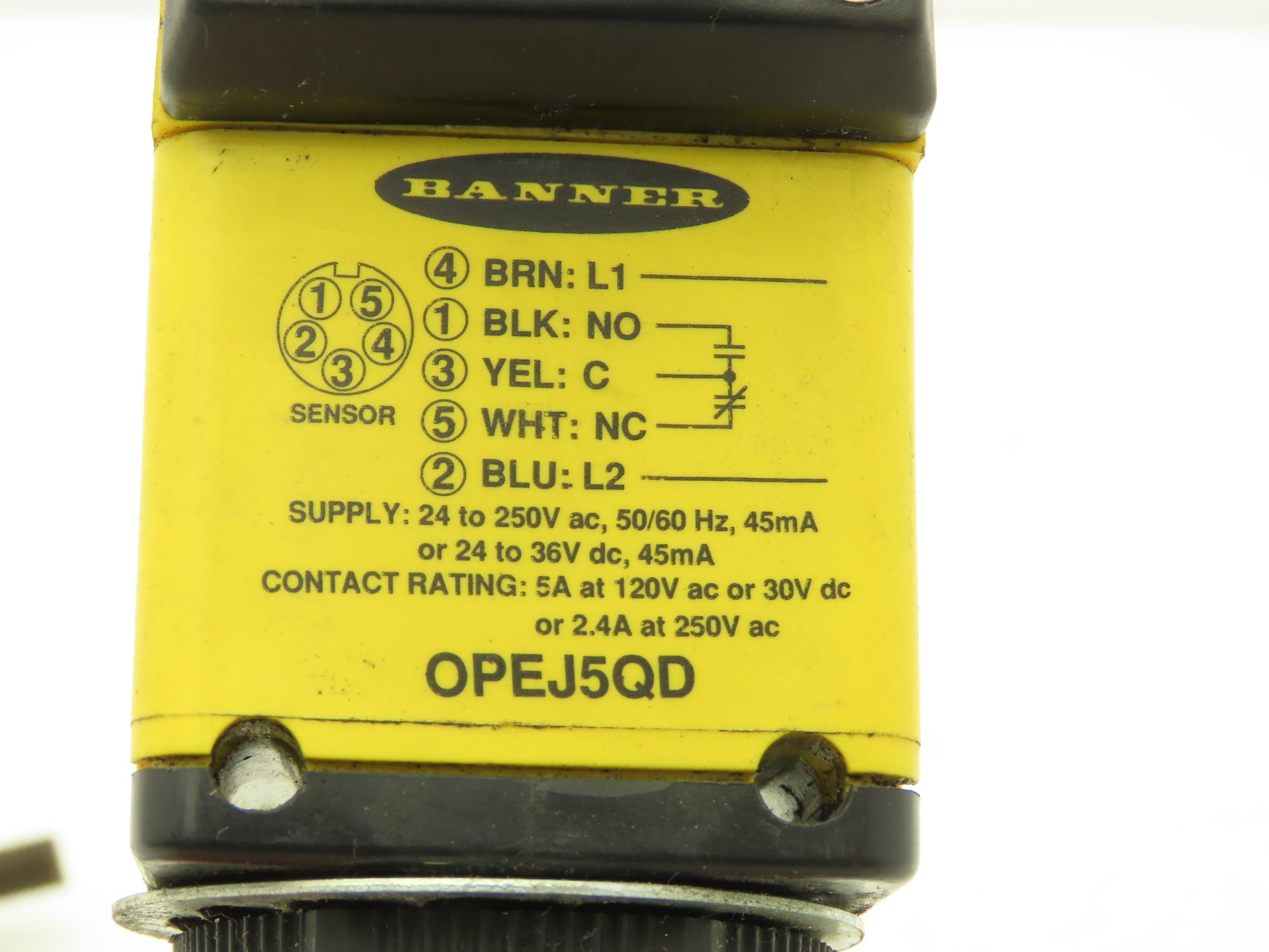 Banner OPEJ5QD Photoelectric Power Block Omni Beam w (2) IAT135 Sensor ...