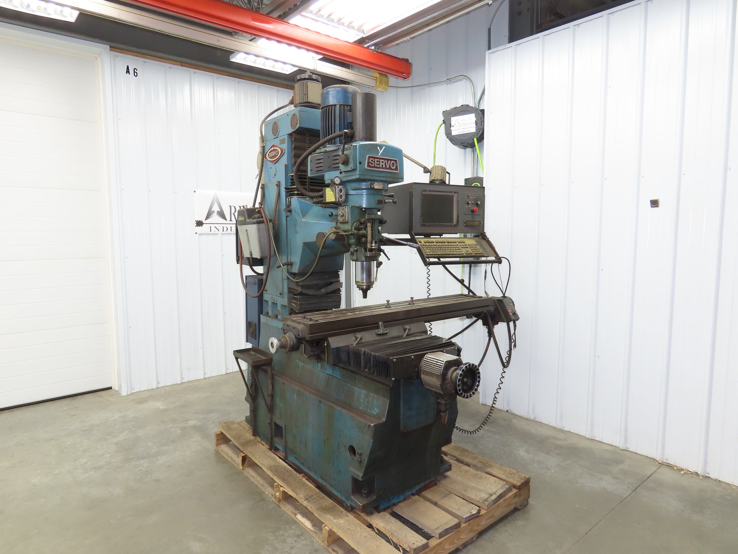 Servo Servo II Knee Mill Milling Machine 10X54" Bed 5Hp 240VAC 3Ph *Re ...