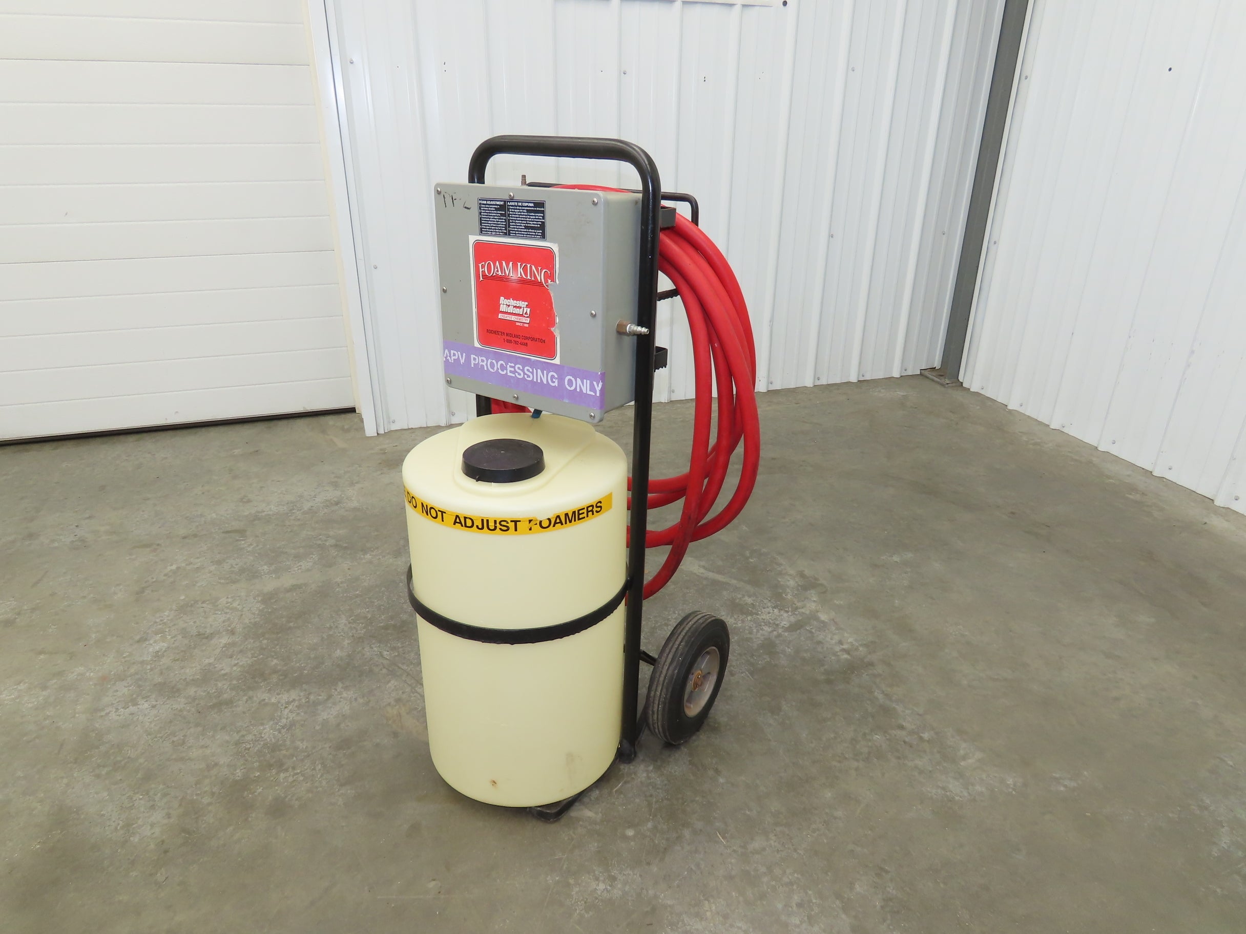 Foam King P56V Ecolab Portable Spray Unit Cart 15 Gal FloJet Diaphragm ...