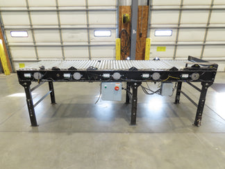 35.5"x 10' Accumulation Roller Conveyor 32"BF 24V O-Ring UniDrive ZPA ...