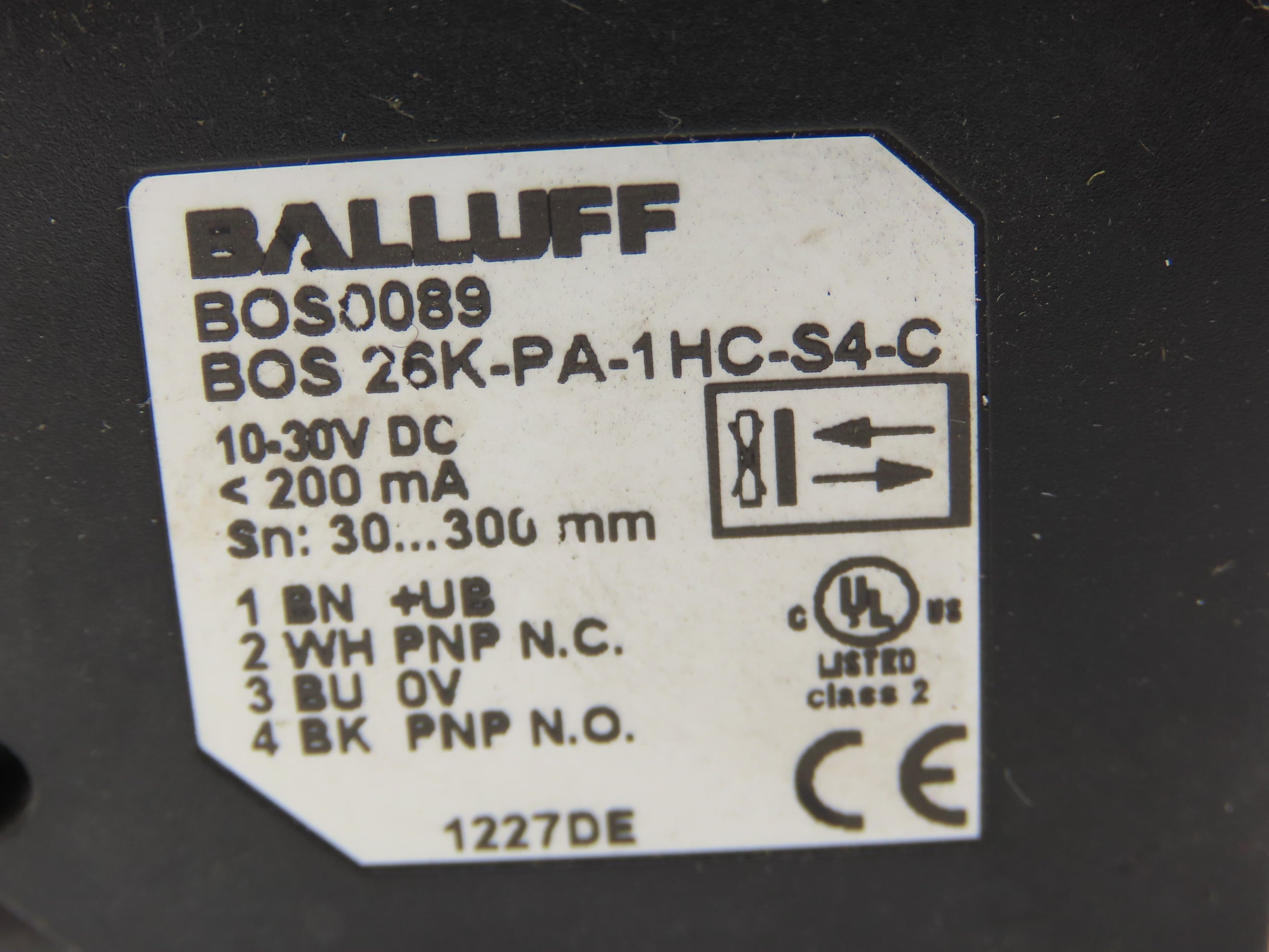 Balluff BOS0089 Cubic Diffuse Sensor w/Different Light Types 60cm Rang ...