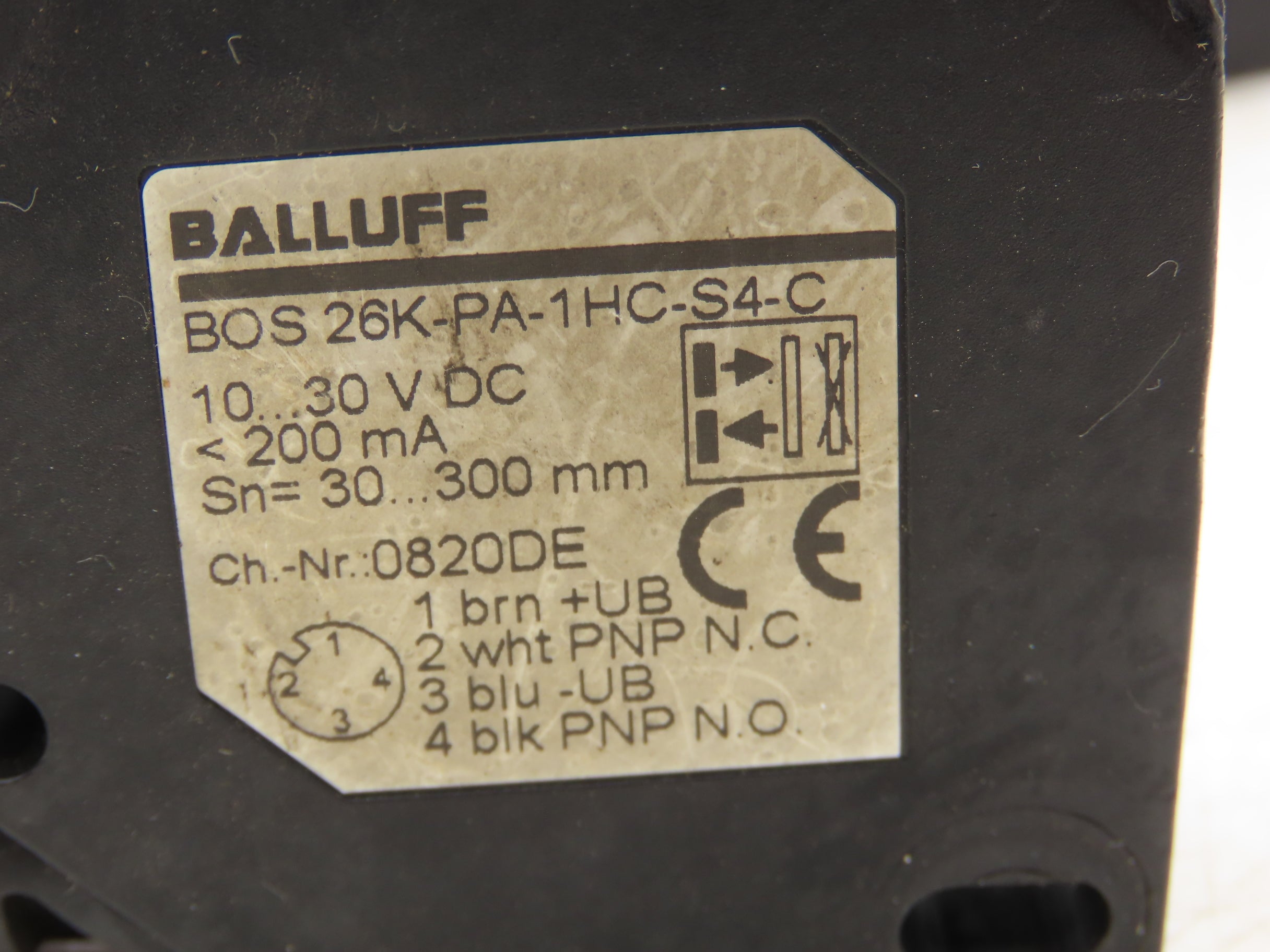 Balluff BOS0089 Cubic Diffuse Sensor w/Different Light Types 60cm Rang ...
