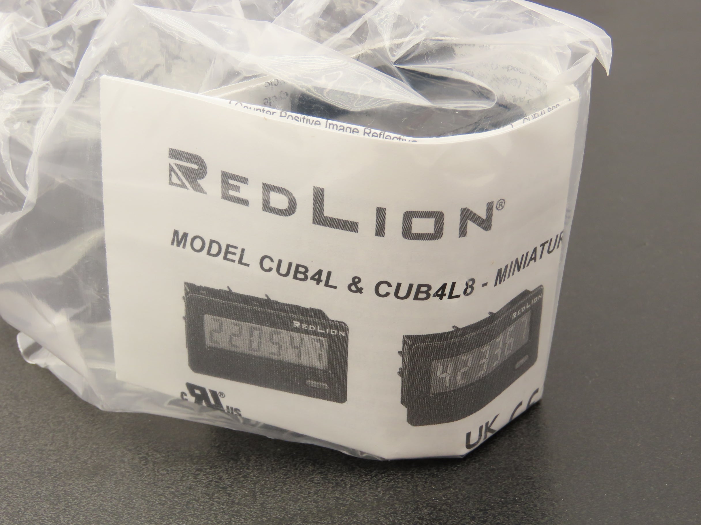 Red Lion CUB4L000 Electronic LCD 6-Digit Mini Counter Panel Meter 9-28 ...