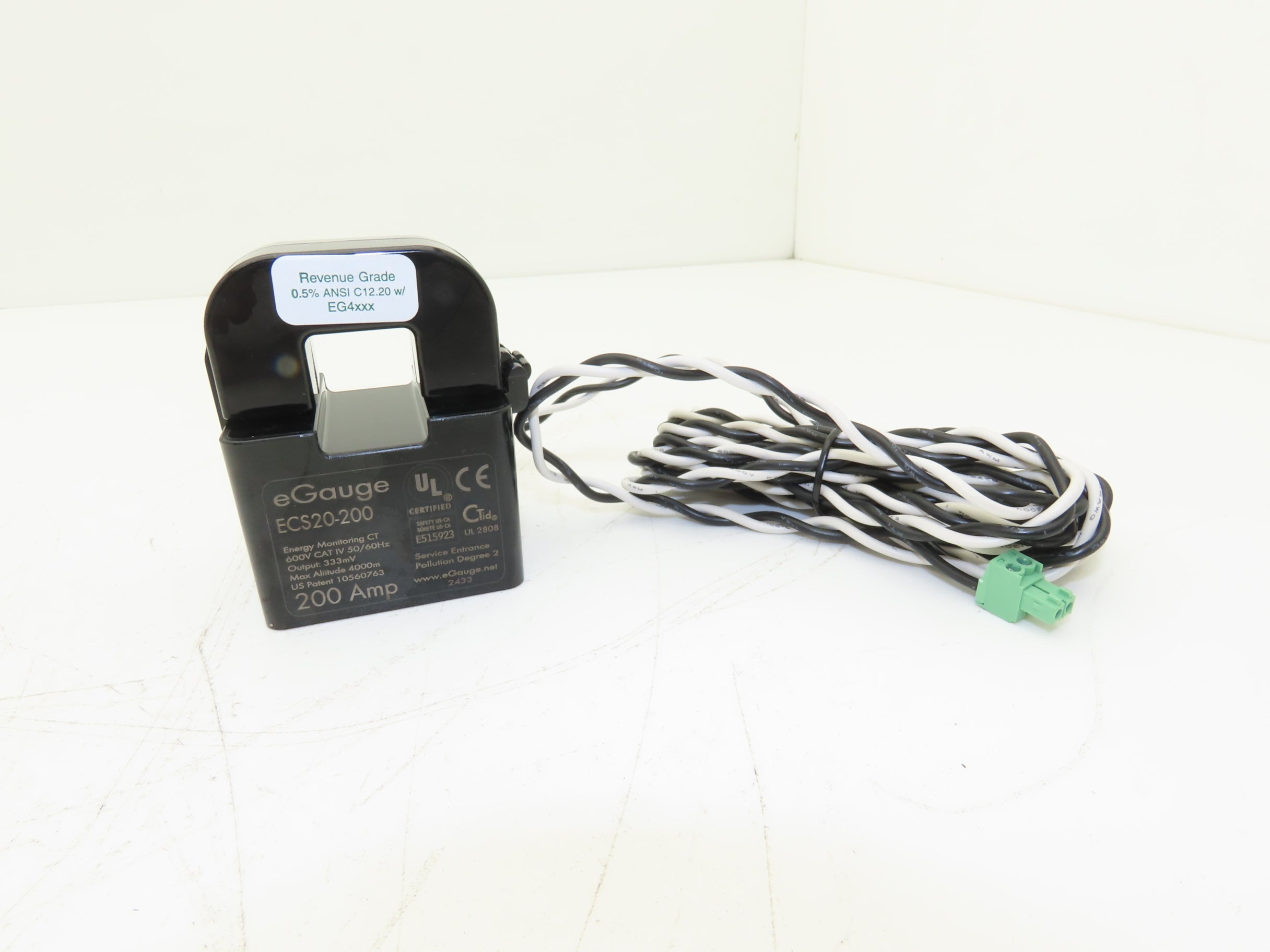 EGauge Systems ECS20-200 Current Transformer Split-Core CT 20mm 200A 6 ...