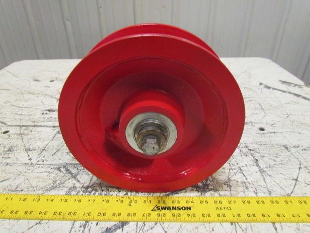 10"X2-1/2" Ductile Steel Double Flange Track Wheel Caster Tapered Bear ...